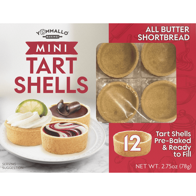 Yummallo Mini Shortbread Tart Shells, 12 count - Walmart.com