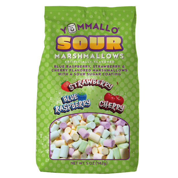 Yummallo Sour Marshmallows, 5 oz (142 g) - Walmart Business Supplies