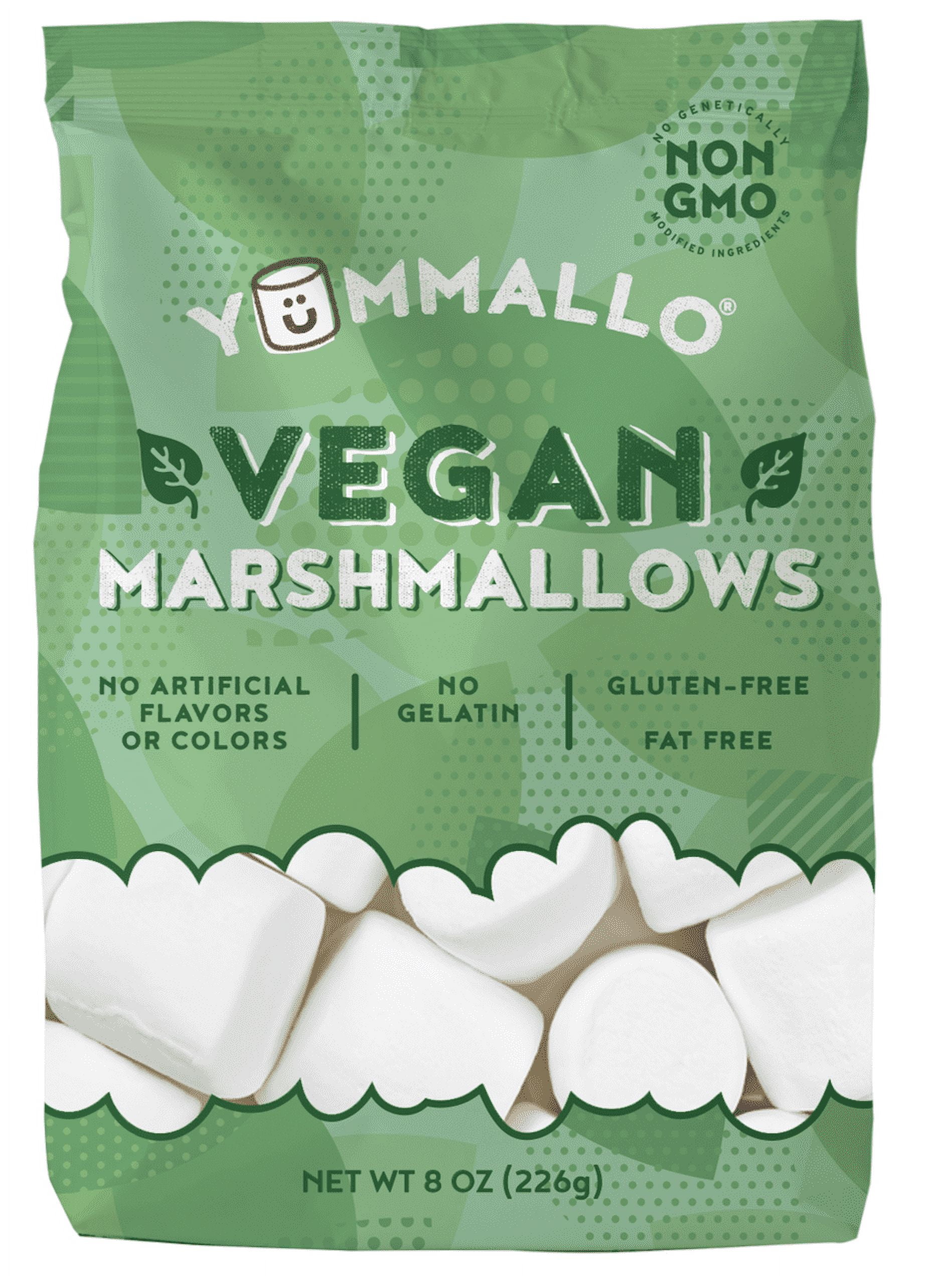 Yummallo All-Natural Vegan Marshmallows, Non-GMO, Gluten-Free, 8 oz ...