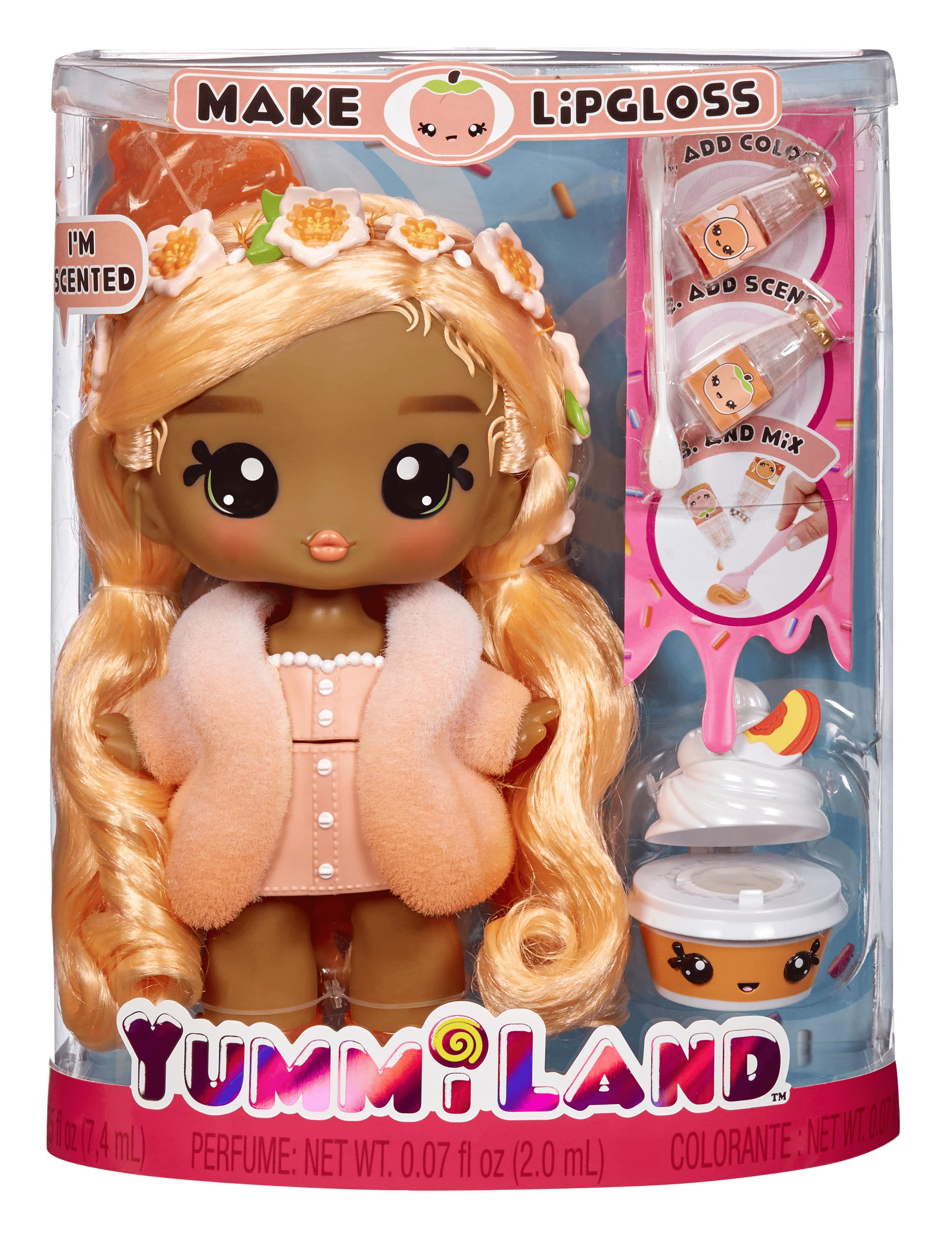 Free Shipping! Yummiland Large Doll Piper Peach with DIY Lip Gloss Kit ...