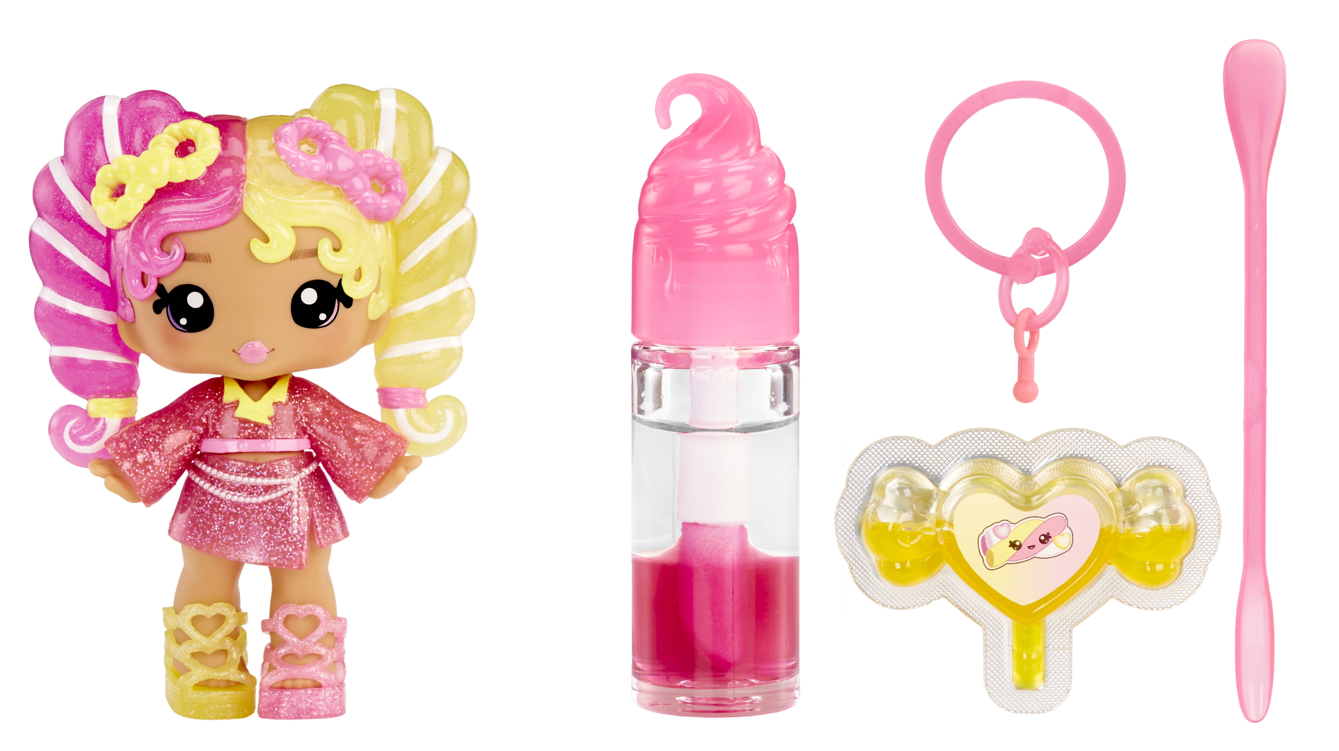 Yummiland Lip Gloss Doll: Mila Mallows Mystery Color Change + Keychain ...