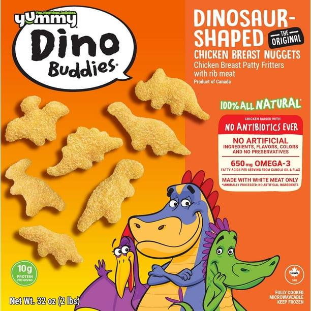 Yummy All Natural Dinosaur Chicken Breast Nuggets 32 oz, Frozen - Walmart Business Supplies