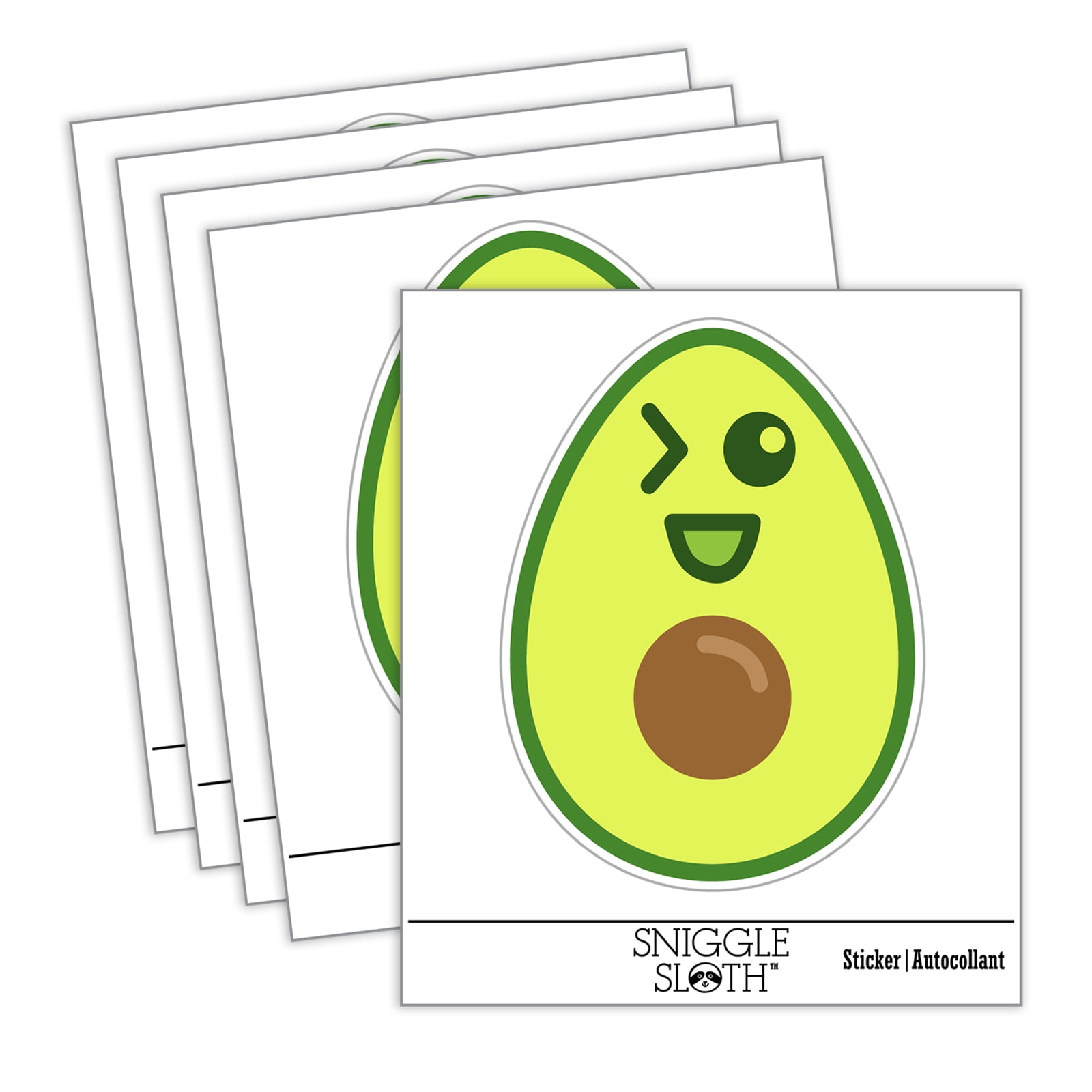 Yummy Avocado Kawaii Car Window Bumper Water Bottle Phone Tablet Laptop ...