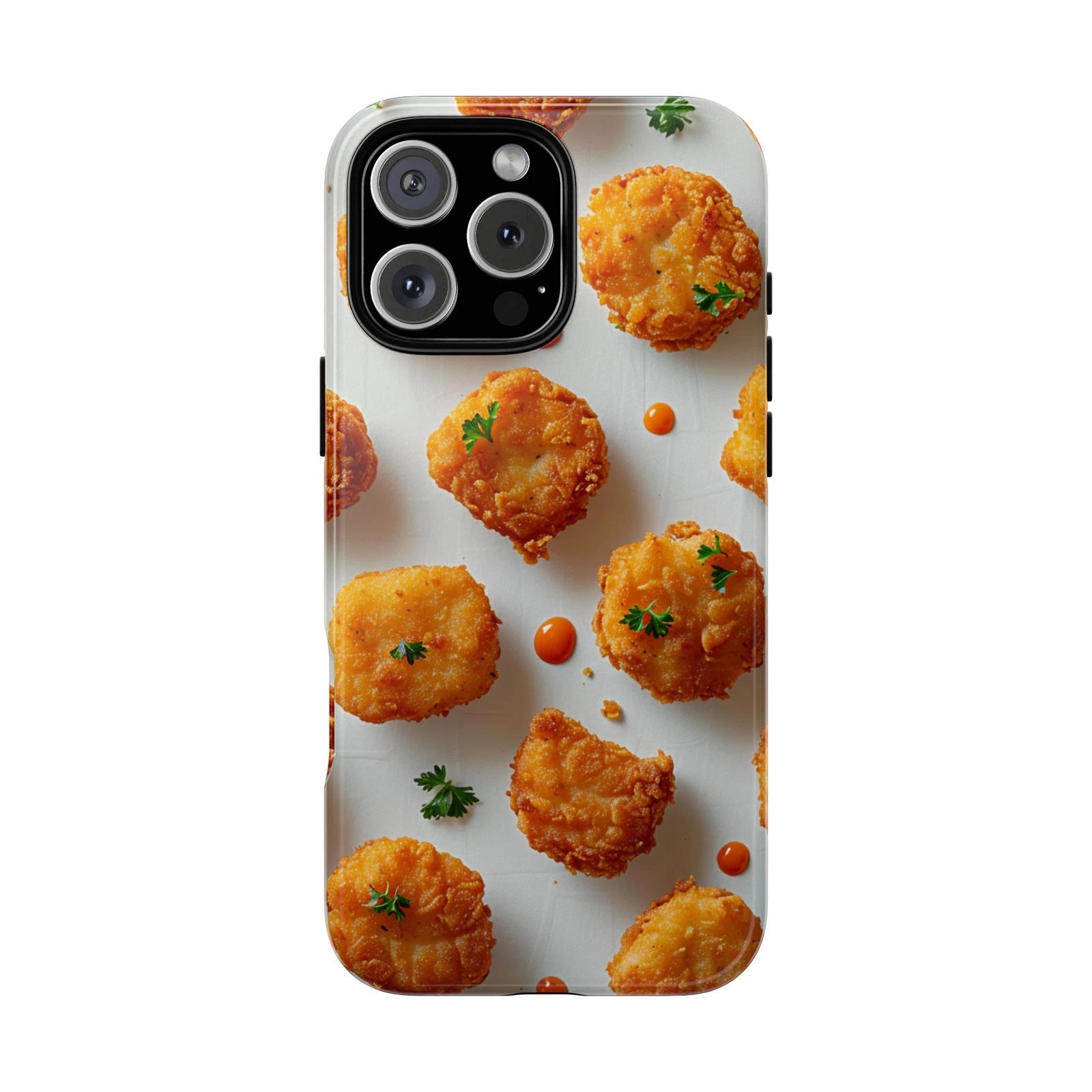 Yummy Chicken Nuggets Cute Food Phone Case for iPhone 11 to 17 Models ...
