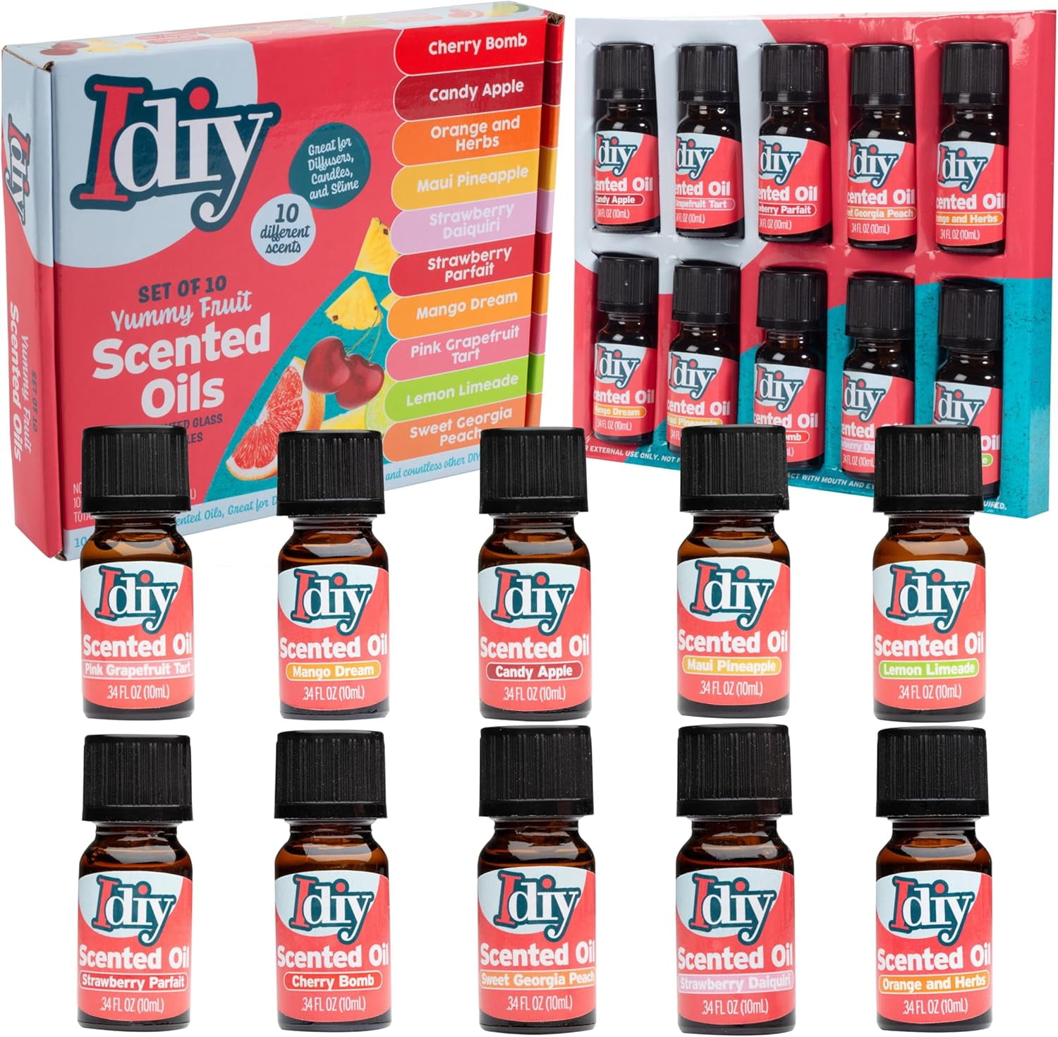 Yummy Dessert Scented Oils (10 Pack) - X Large 10ml (.34 oz) Bottles ...