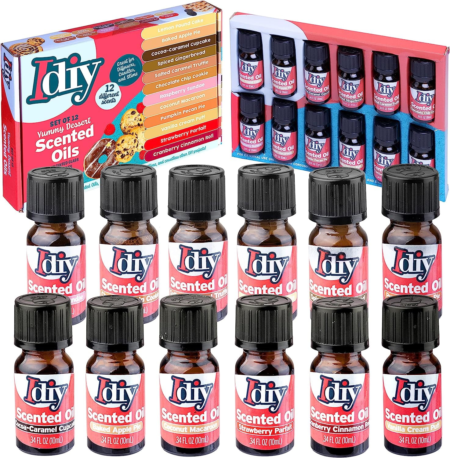 Yummy Dessert Scented Oils (12 Pack) - X Large 10ml (.34 oz) Includes ...