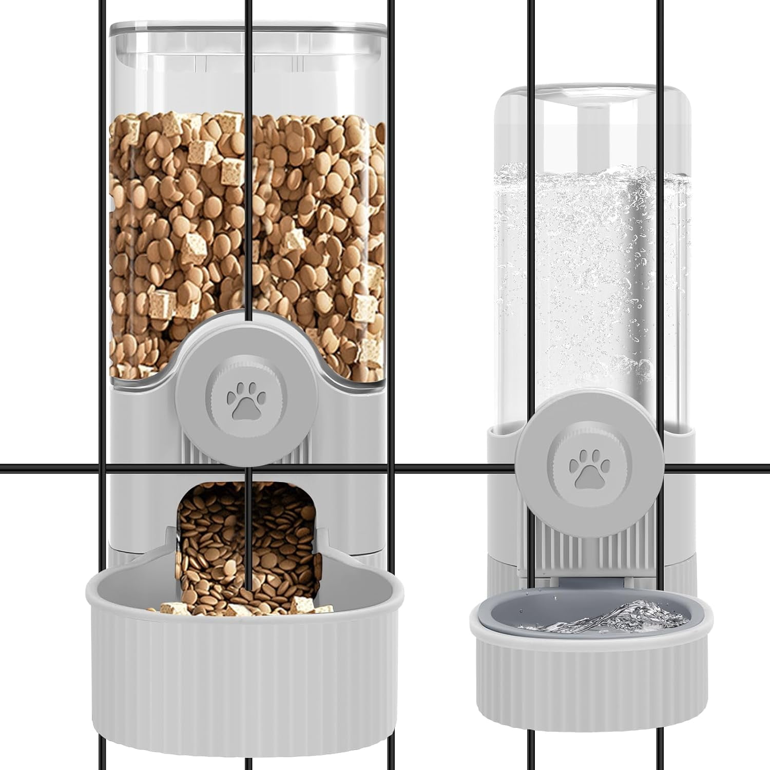 Yummy Sam Hanging Cage Automatic Small Pet Food Bowl Water Bottle ...