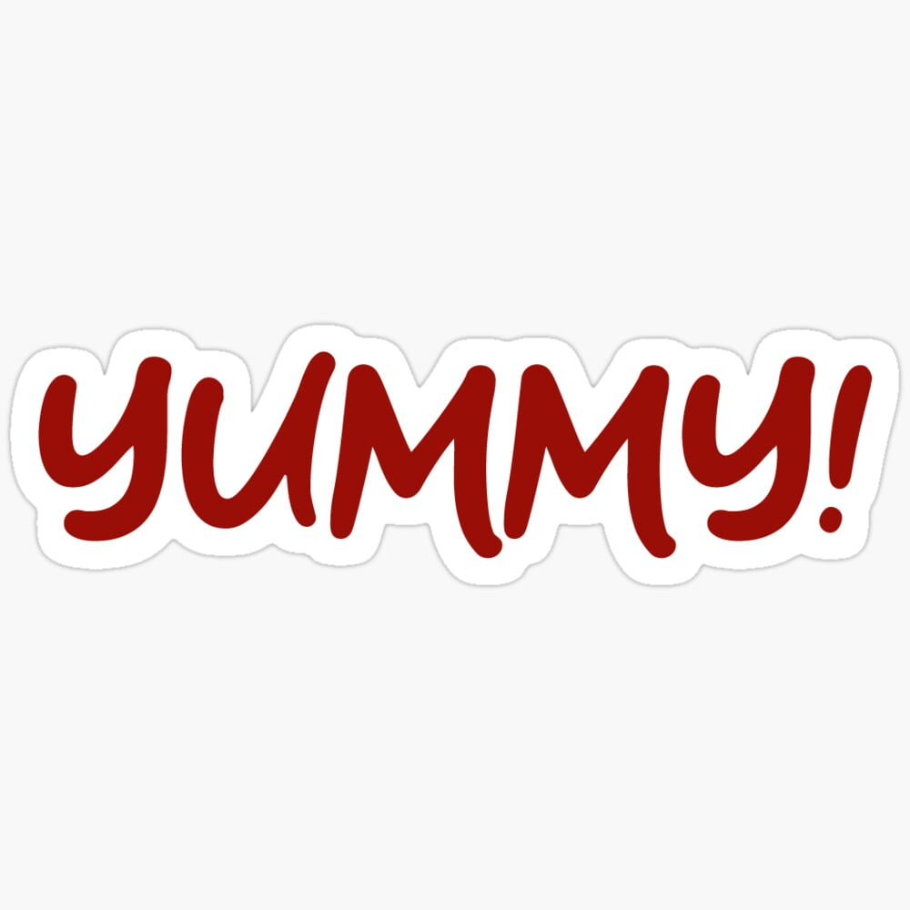 Yummy Sticker Sticker Phone Decal Water Bottle Stickers Car Decals ...