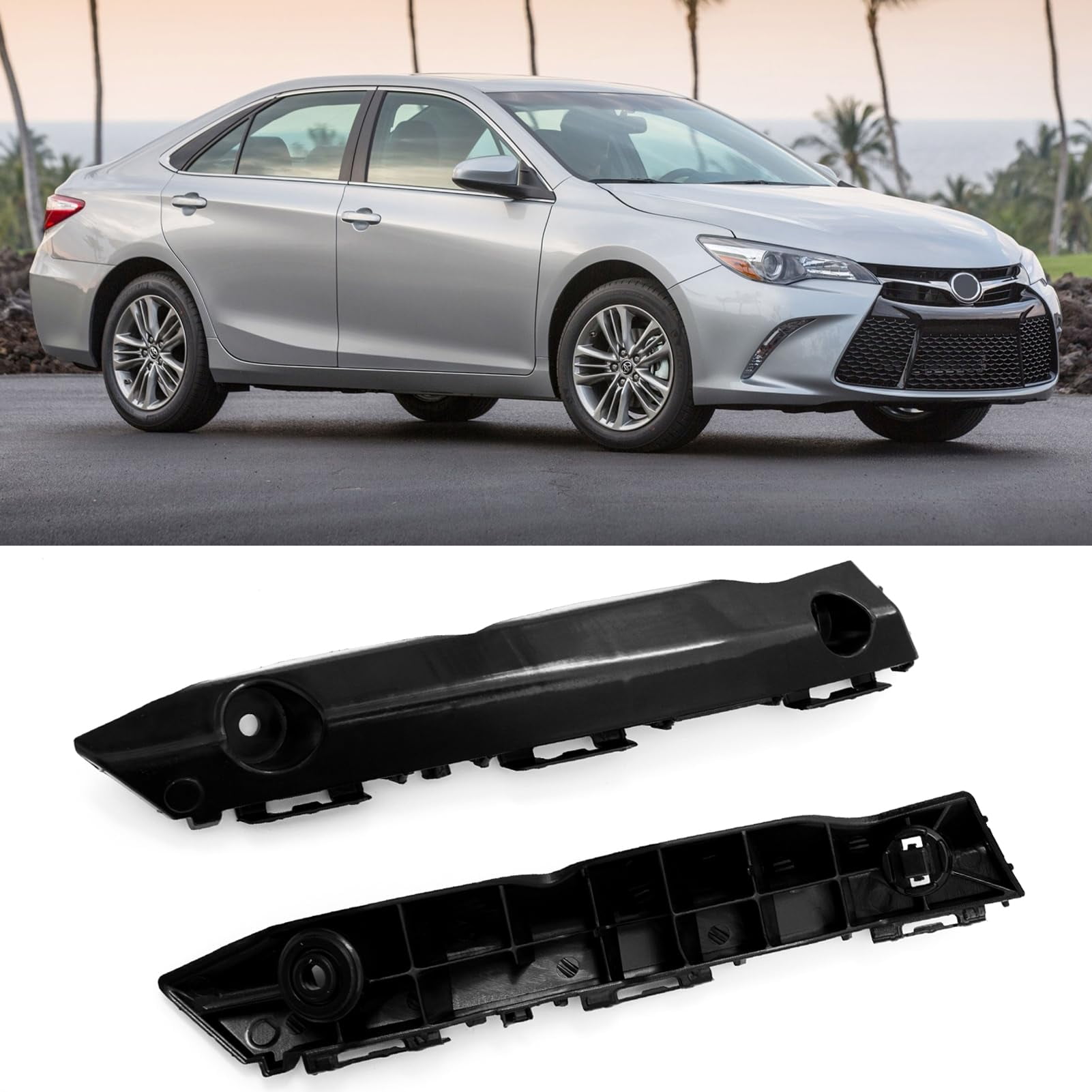 Yumzeco Compatible with Toyota Camry Front Bumper Bracket 2015 2016 ...