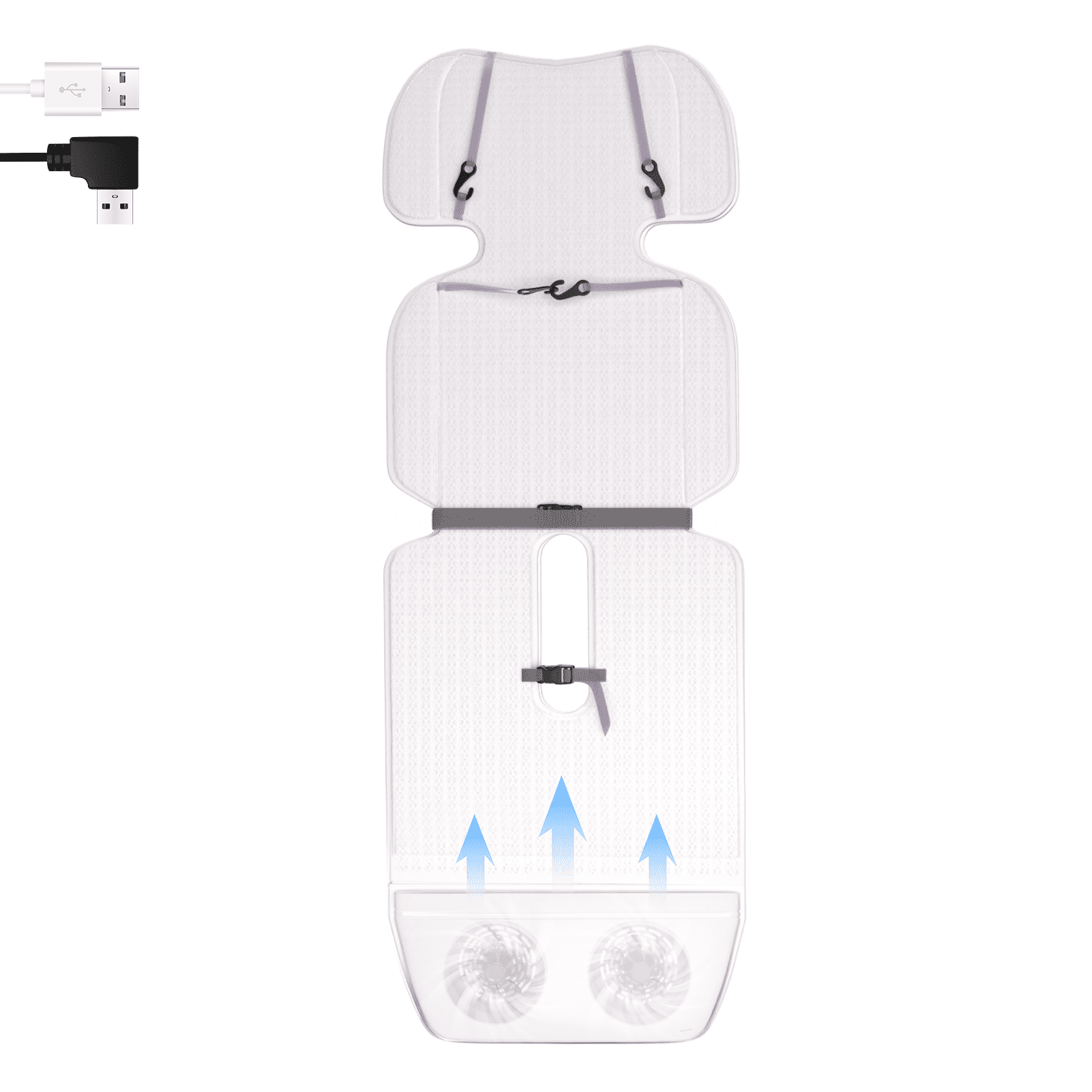 YunBaby Baby Stroller Cooling & Heating Pad, USB-Powered Pad with 2 ...