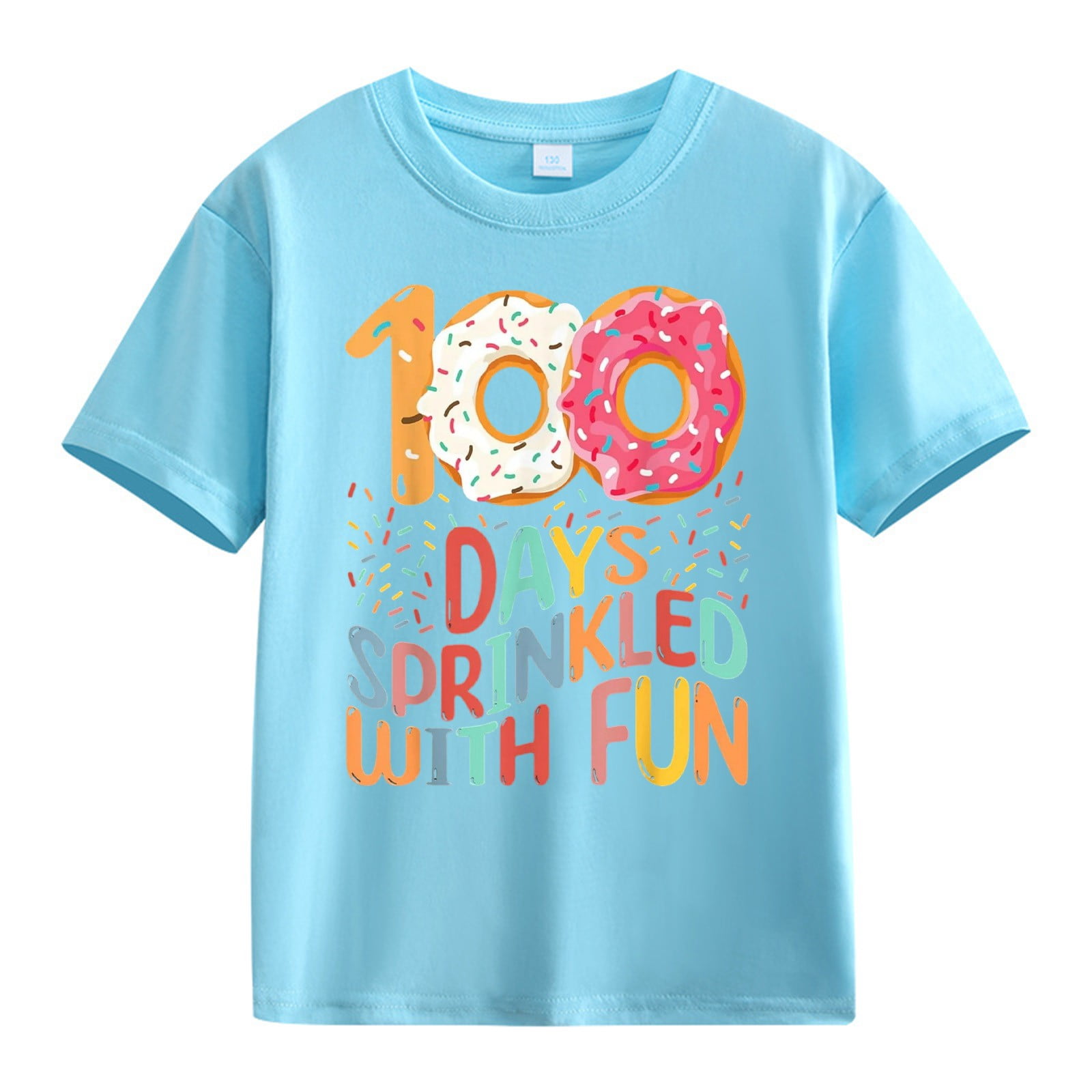 YunPes 100th Day of School Celebration Kids Girls Boys T Shirts Fun ...