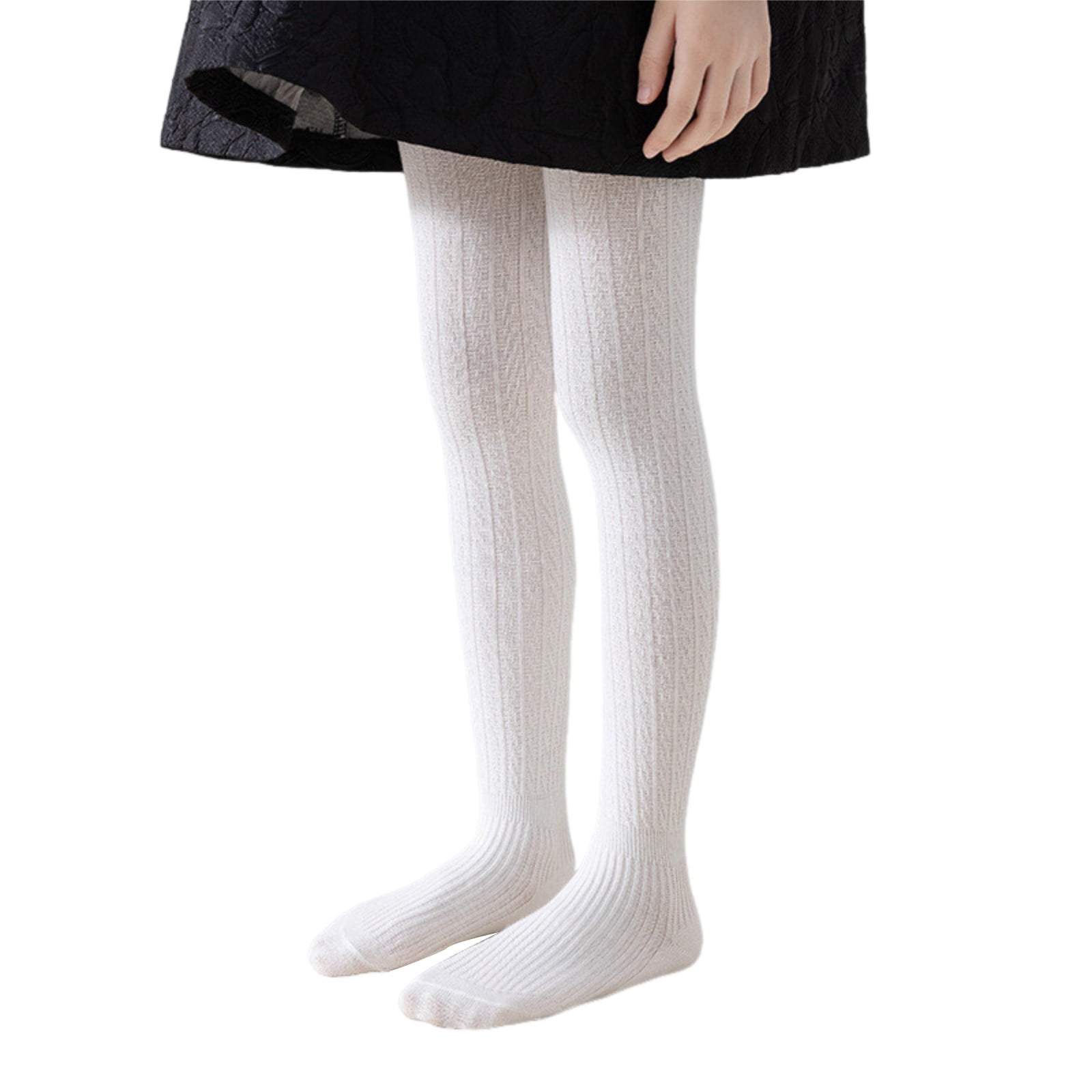 YunPes Baby Girls Tights Thick Warm Cable Knit Leggings Kids Soft Full ...