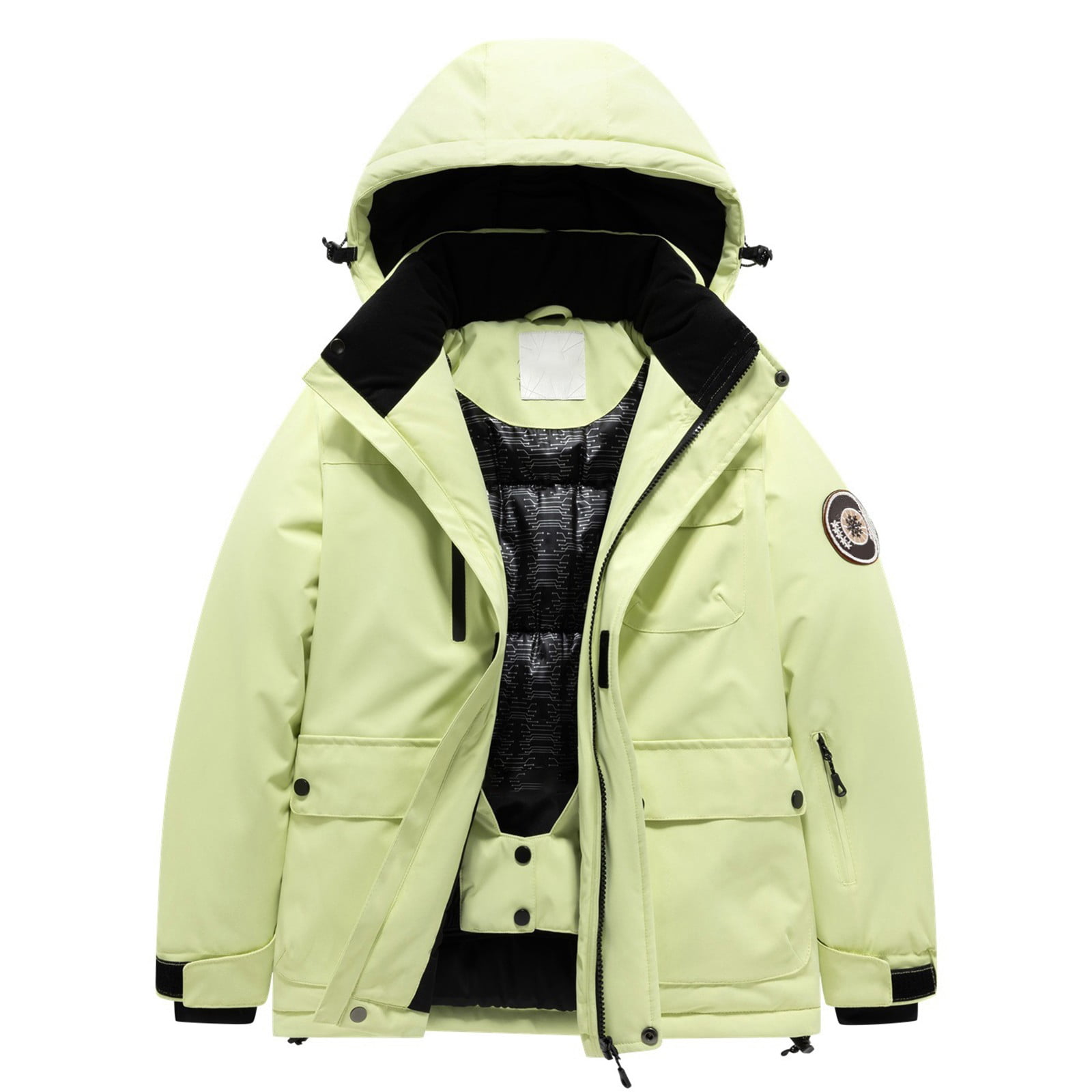 YunPes Boys Girls Waterproof Ski Jackets Fleece Lined Snowboard Snow ...