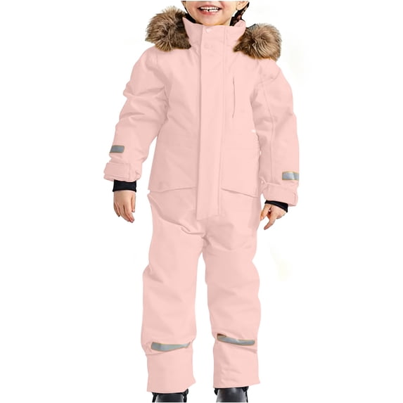 YunPes Kids Boys Girls Snow Suit One Piece Snowsuits 2025 Tendy Winter ...