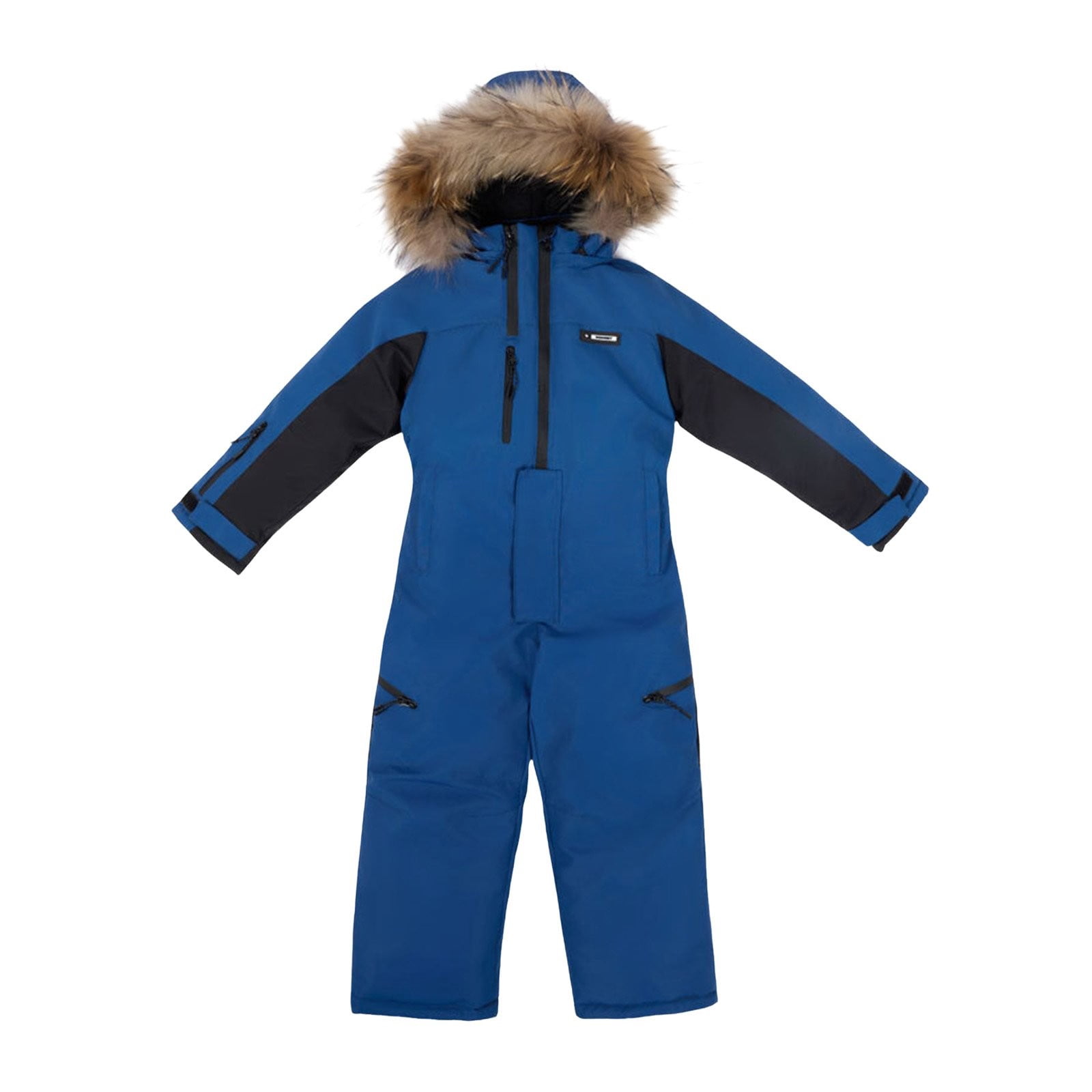 YunPes Kids Boys One Piece Snowsuit Girls' Snowboarding Ski Suit Faux ...