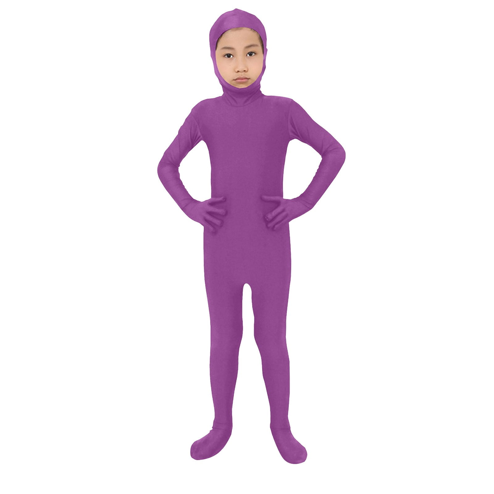 YunPes Kids Open Face Spandex Halloween Bodysuit One Piece Unisex ...