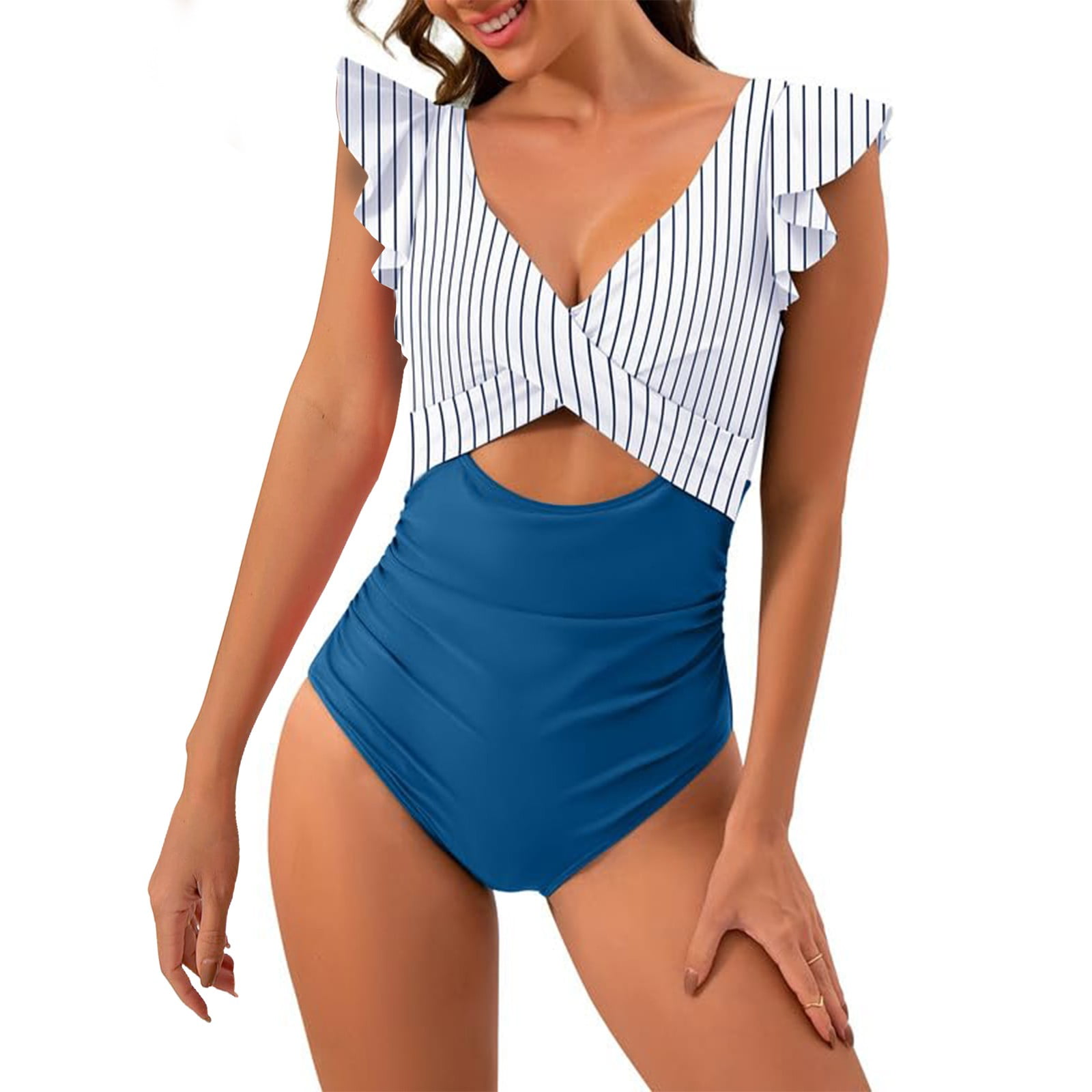Yunyi Womens Swimsuit Cover Up Sexy Plus Size 3 Piece Bathing Suits