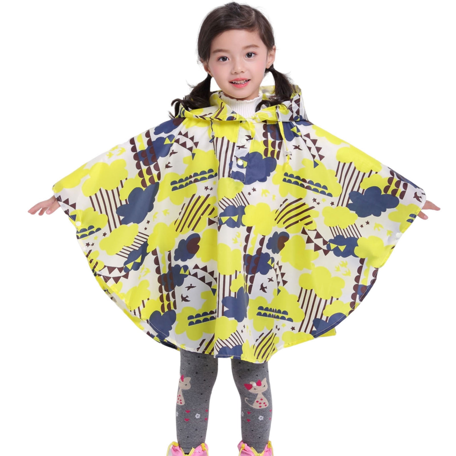 Yuncity Boys Girls Raincoat Toddler Wear Rain Kids Cartoon Children 3D ...