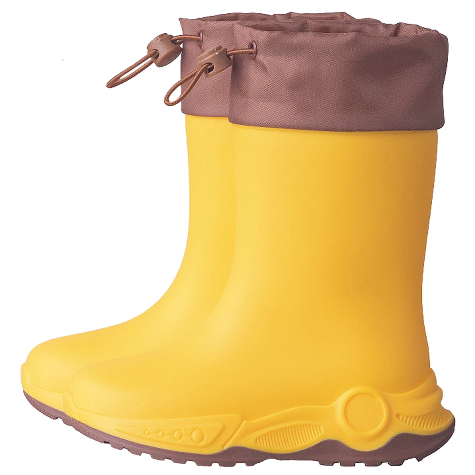 Yuncity Rain Boots For Girls Boys Outdoor Boots Lightweight Rubber Rain ...
