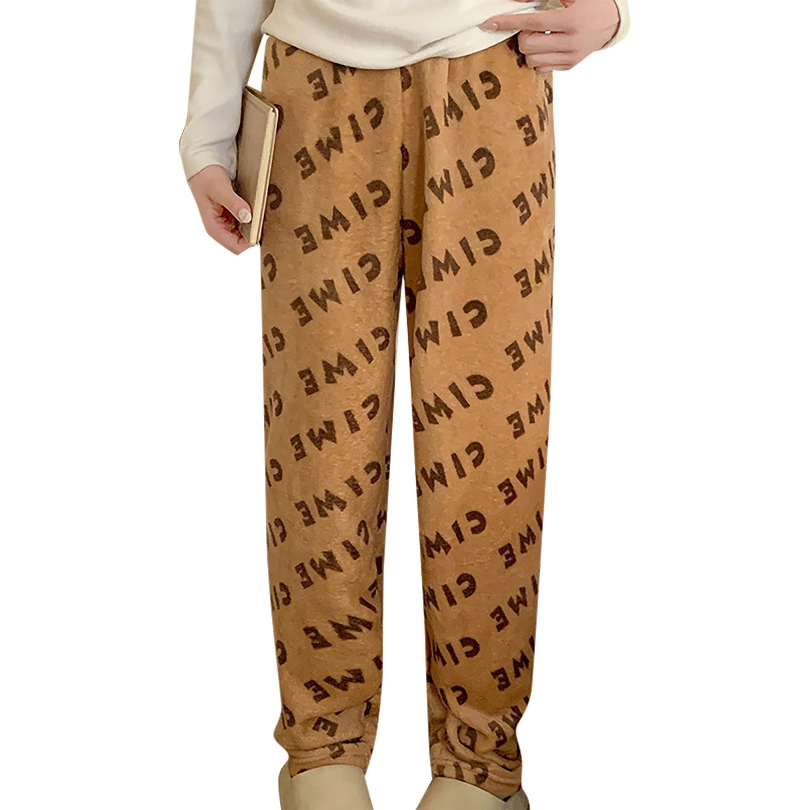 Yuncity Womens Fleece Pajama Pants Soft Sleep Pants With Fleece Cozy ...