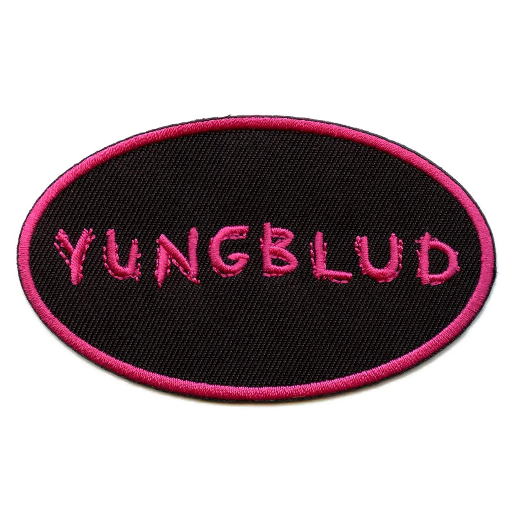 Yungblud Patch Oval Logo Official Black Embroidered woven iron on ...