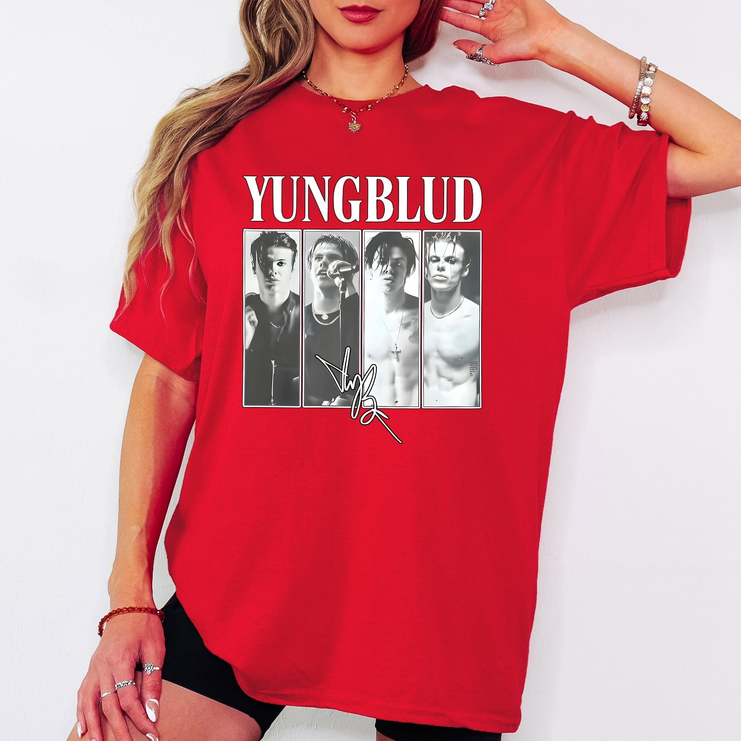 Yungblud Signature Merch, Yungblud Portrait Graphic Tee, IDOLS Tour ...