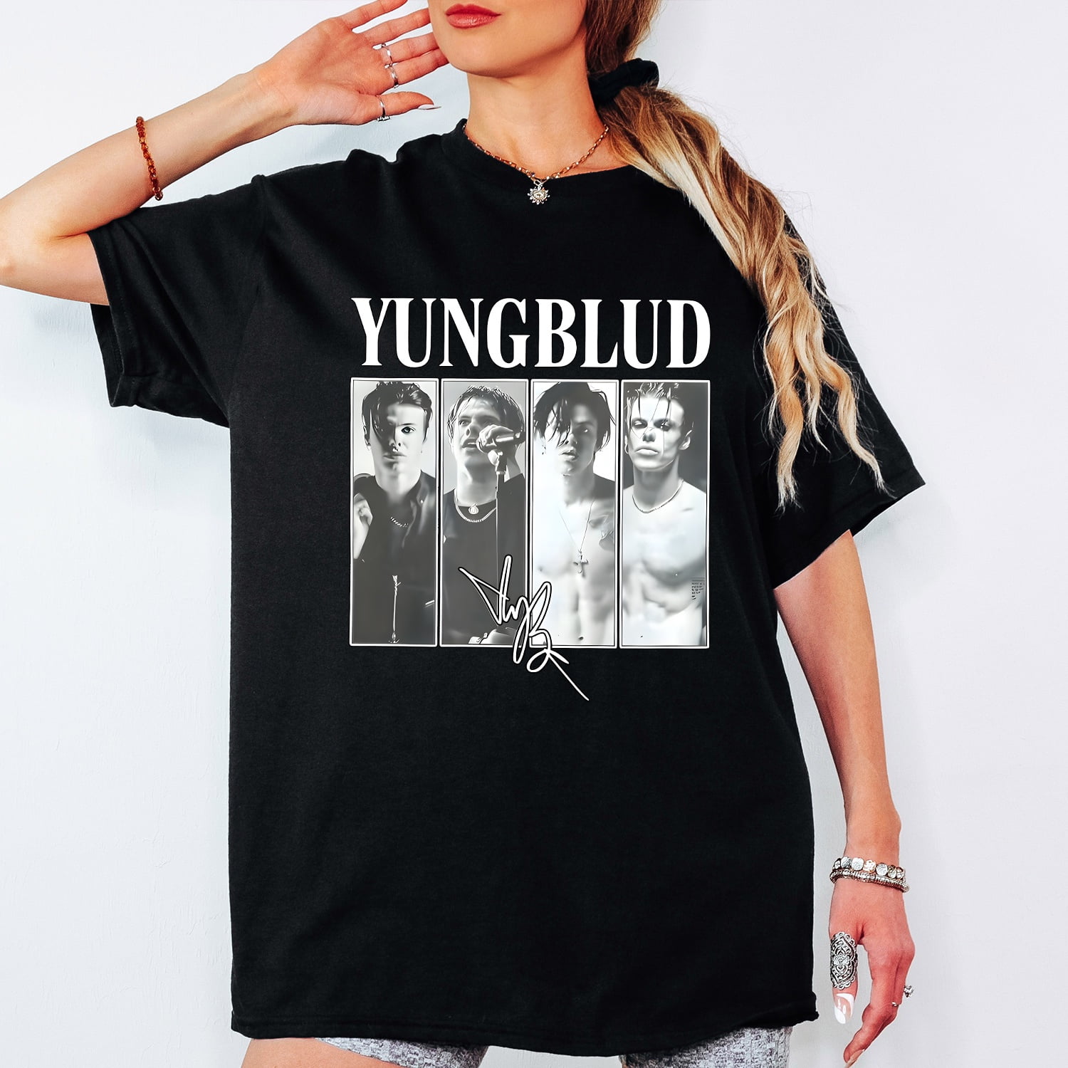 Yungblud Signature Merch, Yungblud Portrait Graphic Tee, IDOLS Tour ...