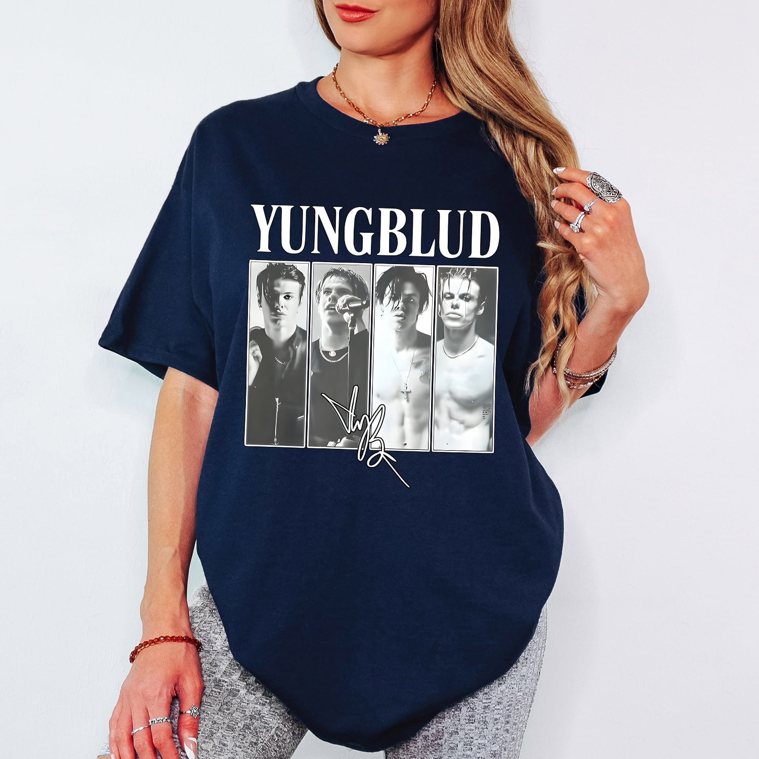 Yungblud Signature Merch, Yungblud Portrait Graphic Tee, IDOLS Tour ...