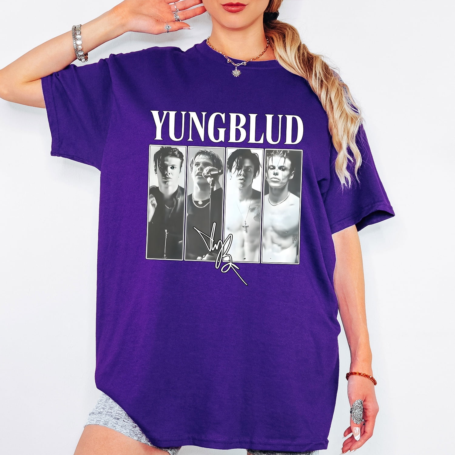 Yungblud Signature Merch, Yungblud Portrait Graphic Tee, IDOLS Tour ...