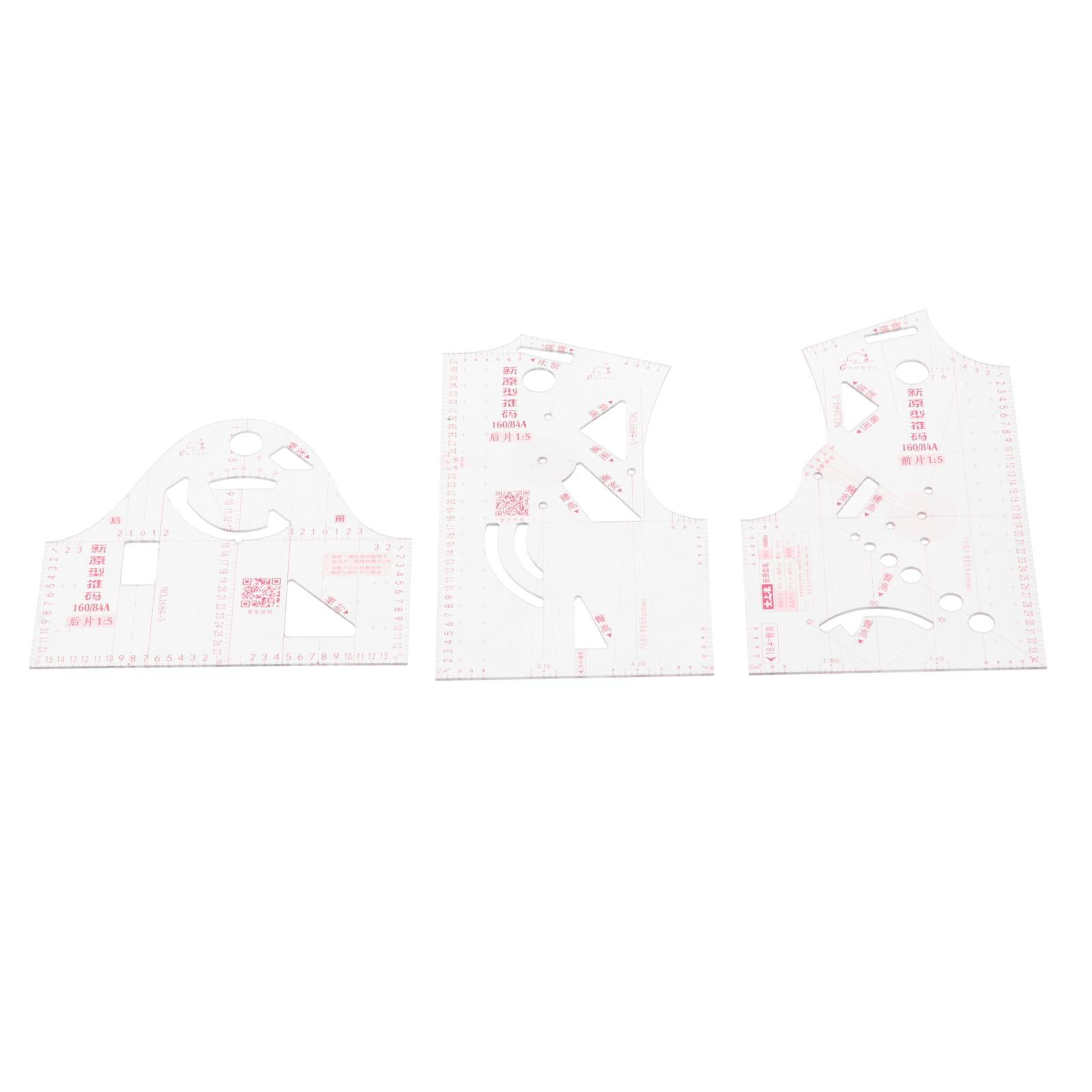 Yunhgft 1:5 Fashion Ruler for Women Clothes Design, Sewing Pattern ...
