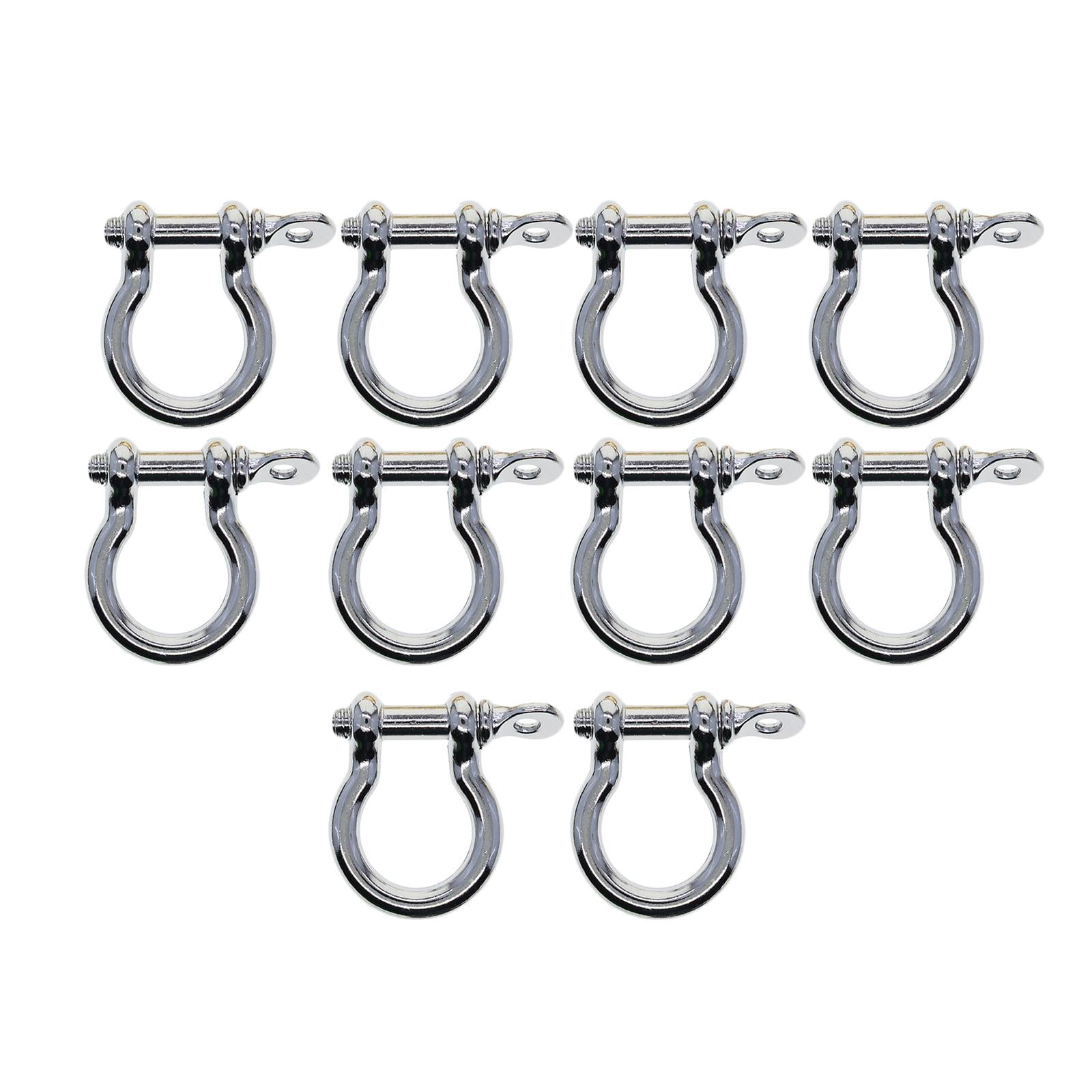 Yunhgft 10 Pieces Chain Buckles Fasteners Shackle DIY Key Chian Bow ...
