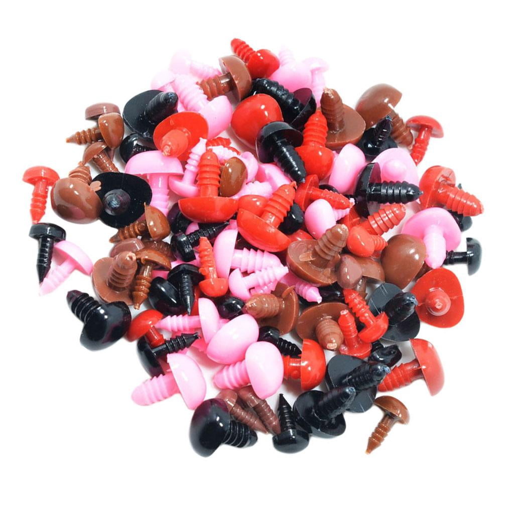 Yunhgft 100 Pieces Assorted Colors Plastic Screw Noses Kit and Set for ...
