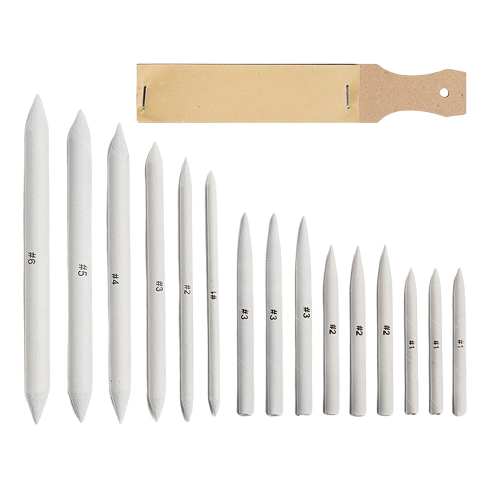 Yunhgft 16Pcs Blending Stumps Paper Tortillons Set with Sharpening Tool ...