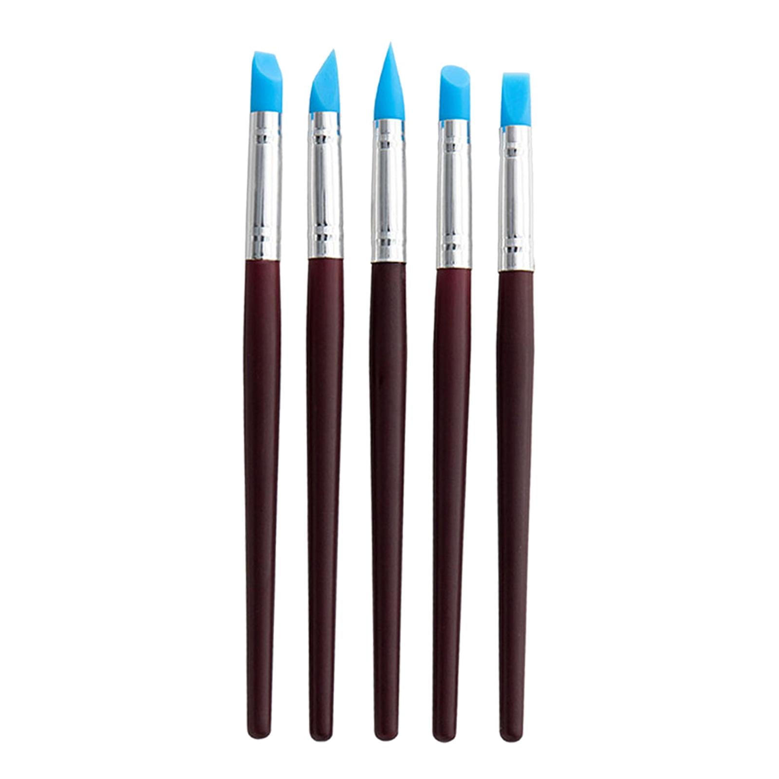 Yunhgft 5Pcs Silicone Clay Sculpting Tool, Clay Tools, Rubber Craft Pen ...
