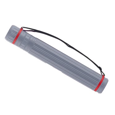 DEWEL Telescoping Drawing Poster Tube, Waterproof Plastic, Light, Black ...