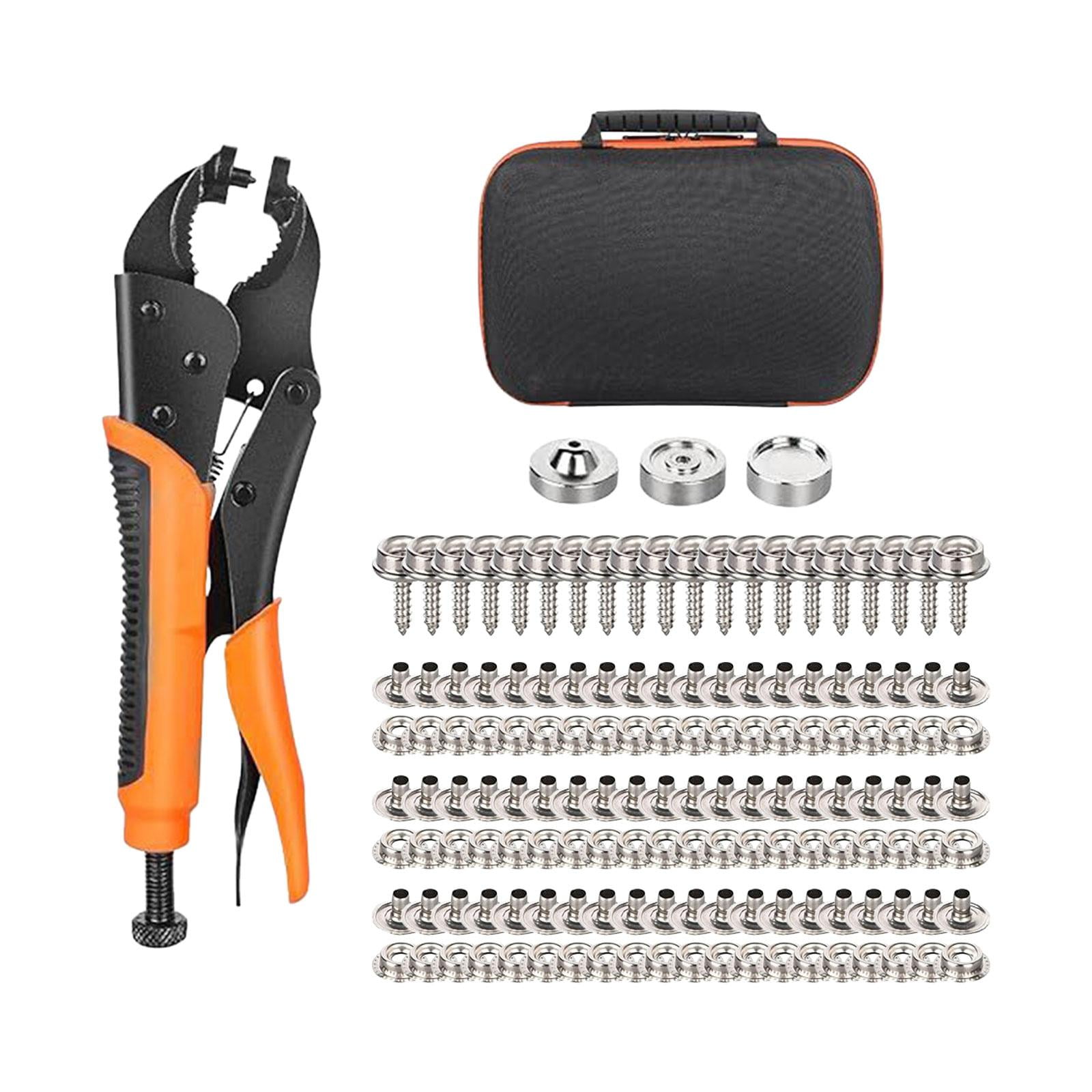 Yunhgft Snap Button Fastener Kit Snap Installation Set Heavy Duty ...