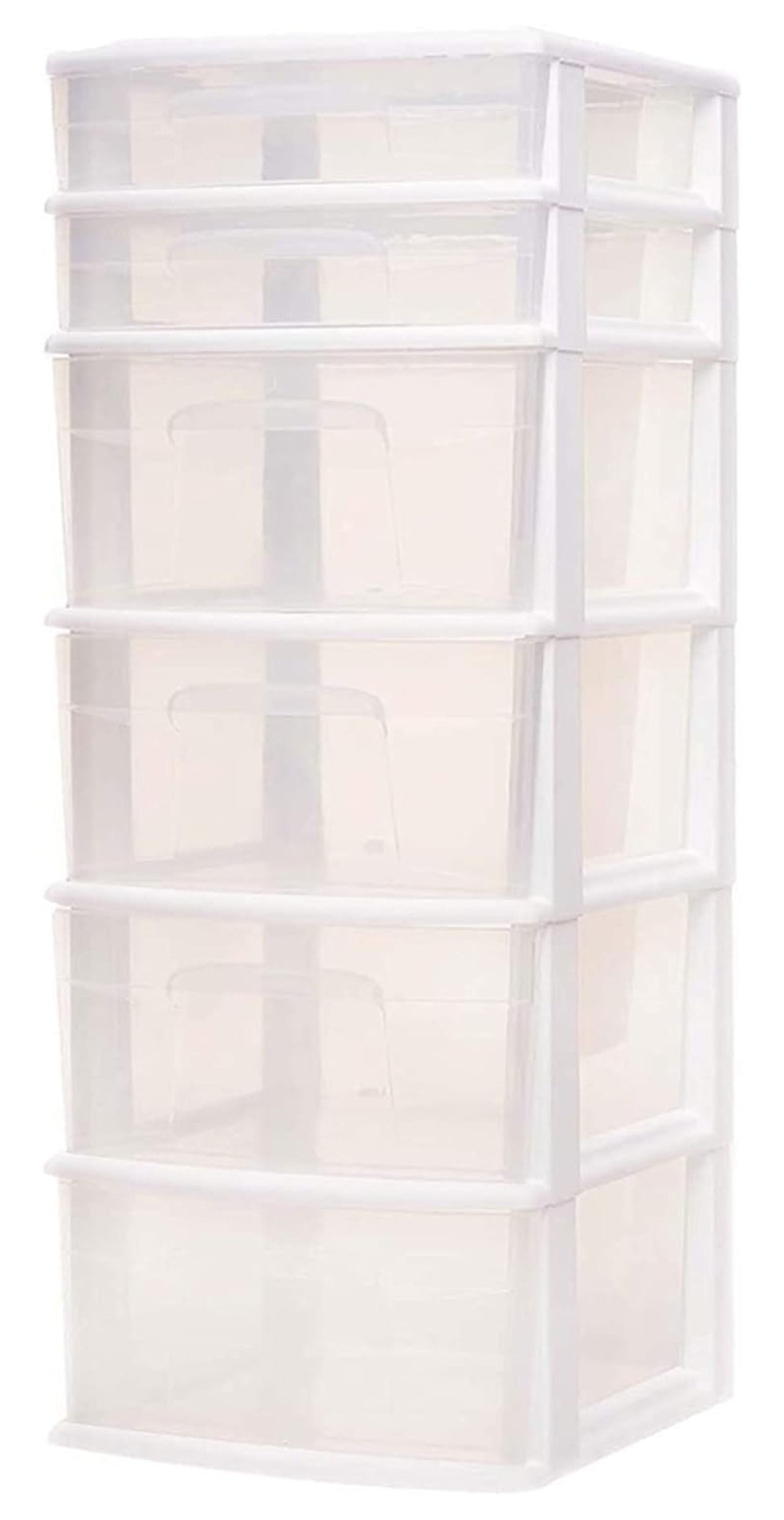 Yunhouse 6 Drawer Plastic Storage And Organizer Tower