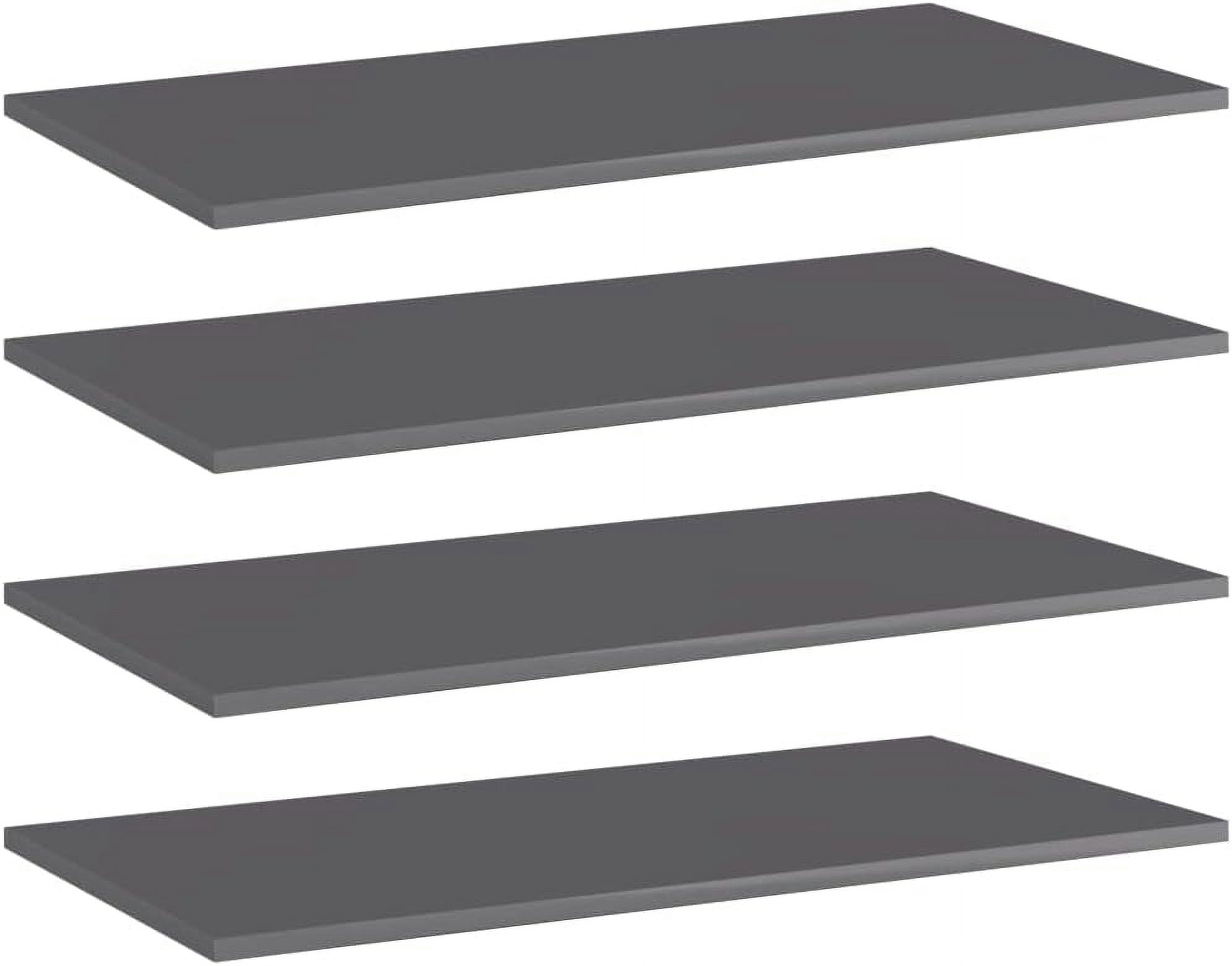 Yunir Bookshelf Boards, 4Pcs High Gloss Engineered Wood Replacement ...