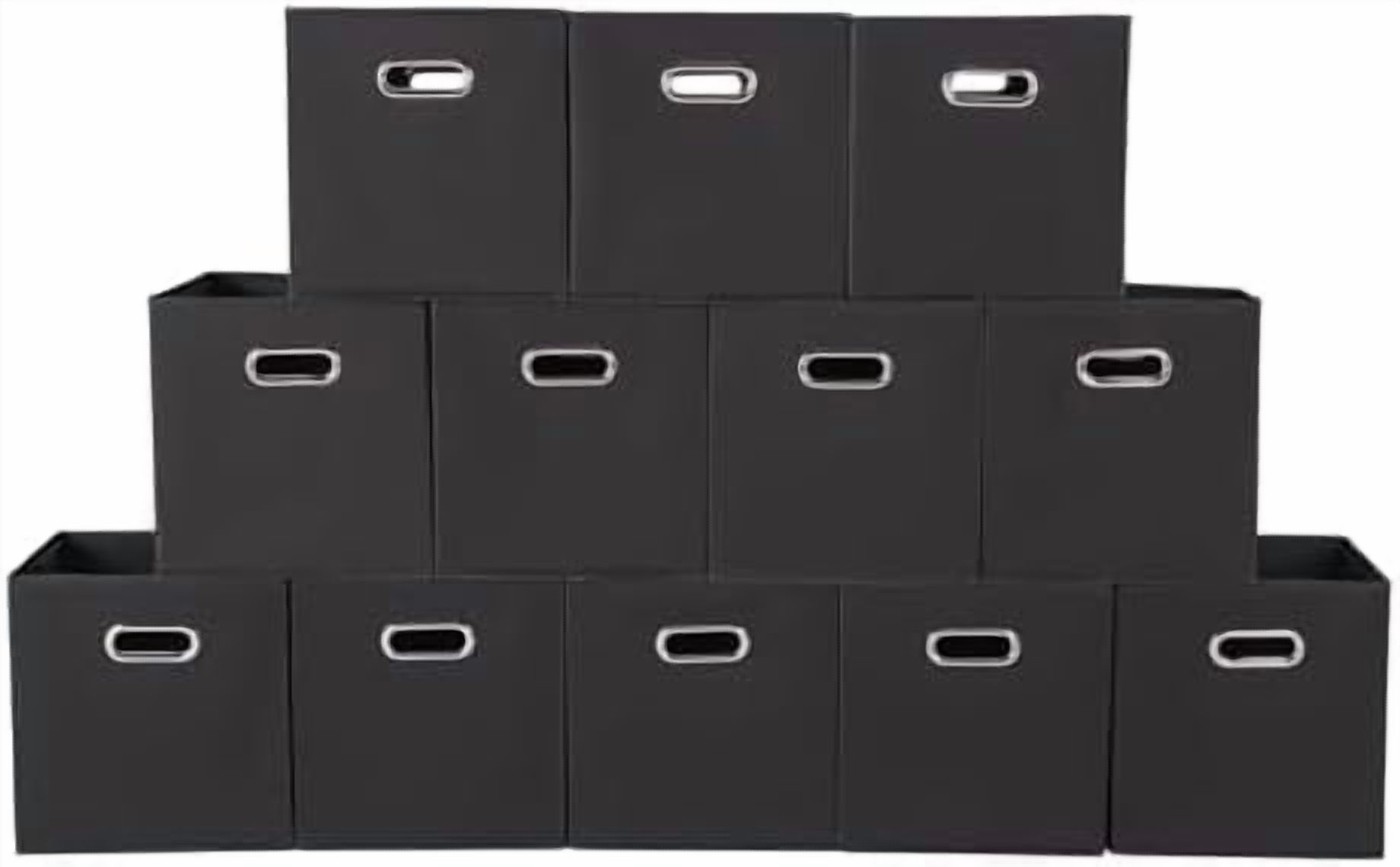 Yunkeeeper storage bins Cubes, Fabric Cube Organizer with Handle ...