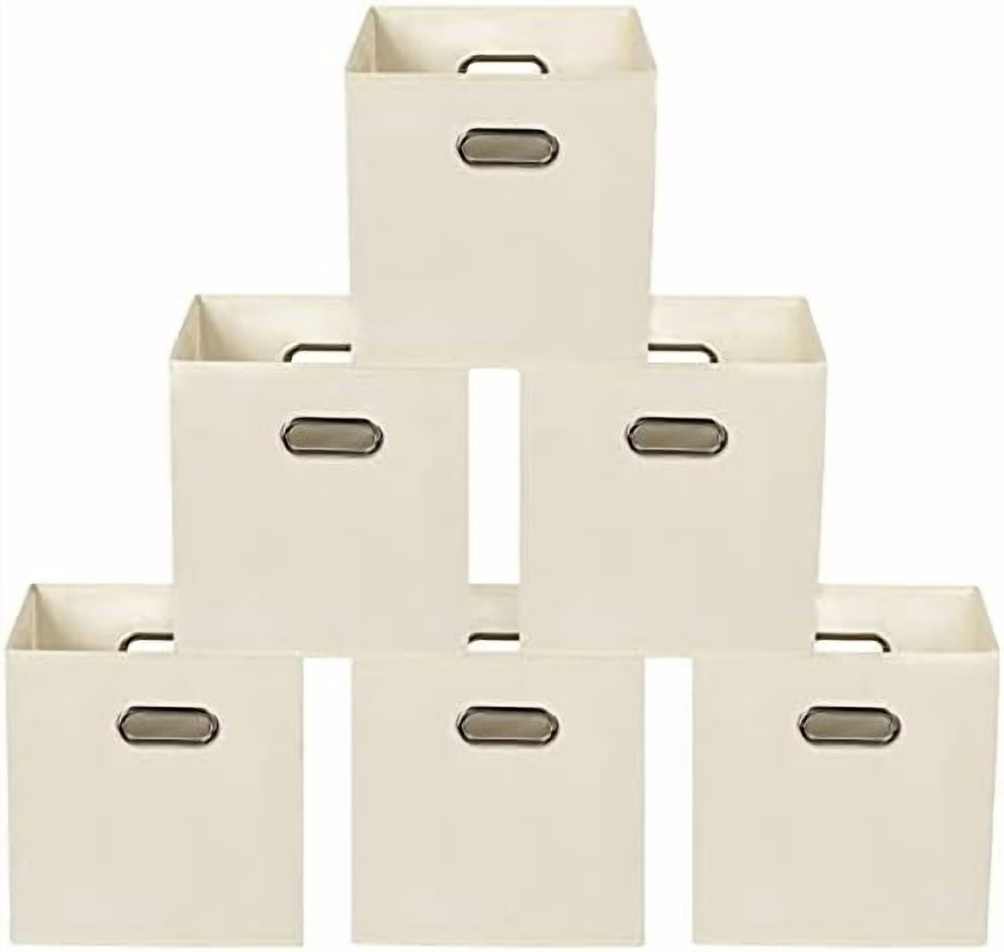 Yunkeeeper storage bins Cubes, Fabric Cube Organizer with Handle ...