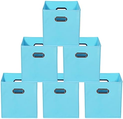 Yunkeeeper storage bins Cubes, Fabric Cube Organizer with Handle ...