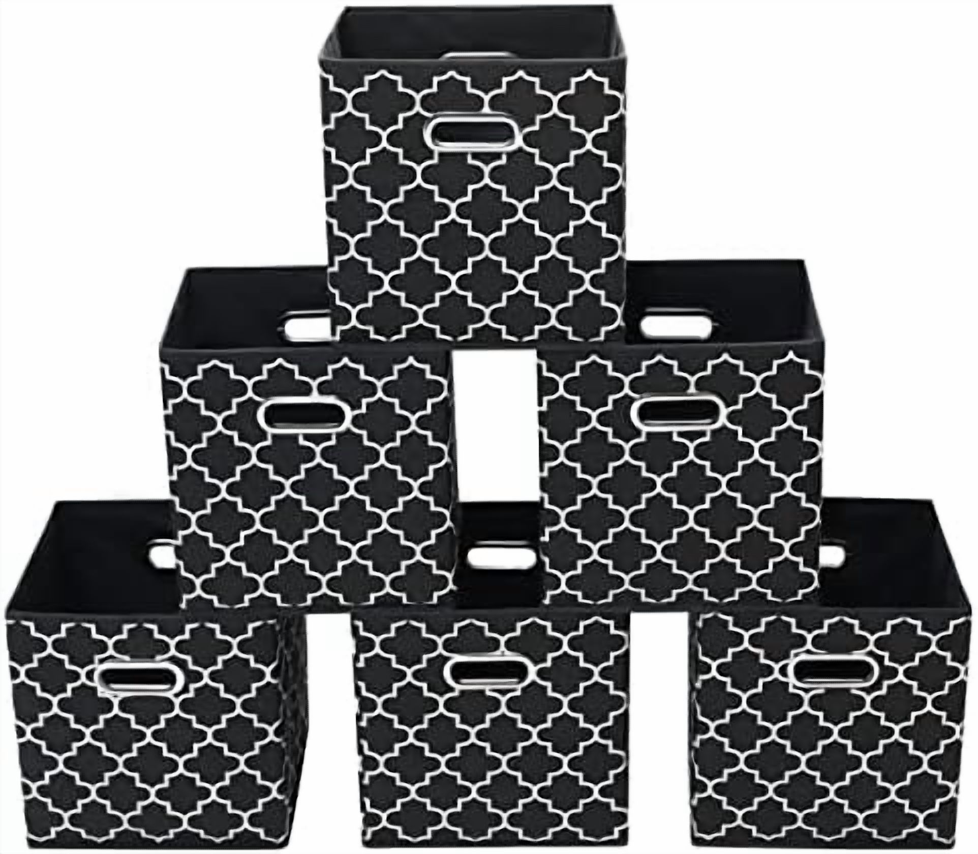 Yunkeeeper storage bins Cubes, Fabric Cube Organizer with Handle ...