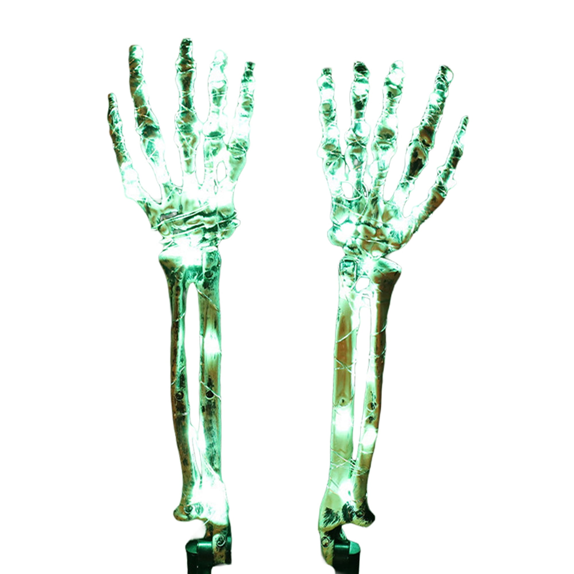 Yunliwuli Halloween Skeleton Decorations Light Up Skeleton Arms with ...