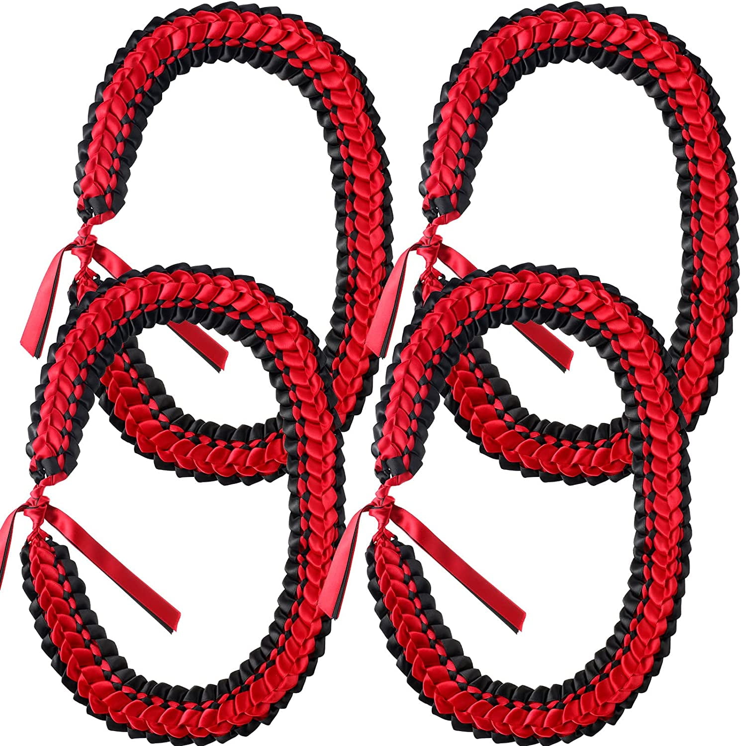 Yunlly Graduation Ribbon Leis Class of 2023 Handmade Double Braided Necklace Adjustable Congrats ...