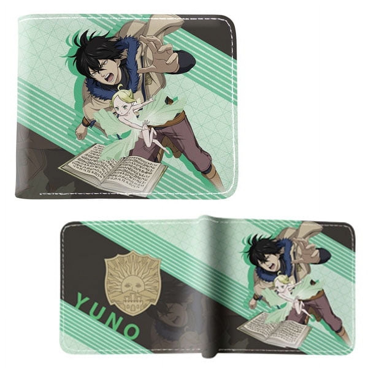 Yuno Grinberryall Style A - Black Clover 4x5" Bi-Fold Wallet - Walmart.com