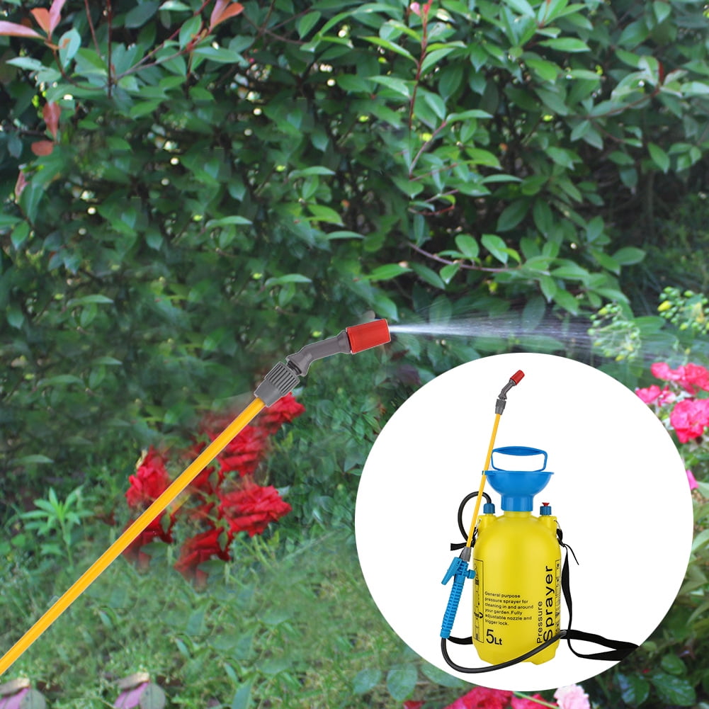 Yunuqso 5L Portable Pressure Sprayer Flower Plant Water Spray Pot ...