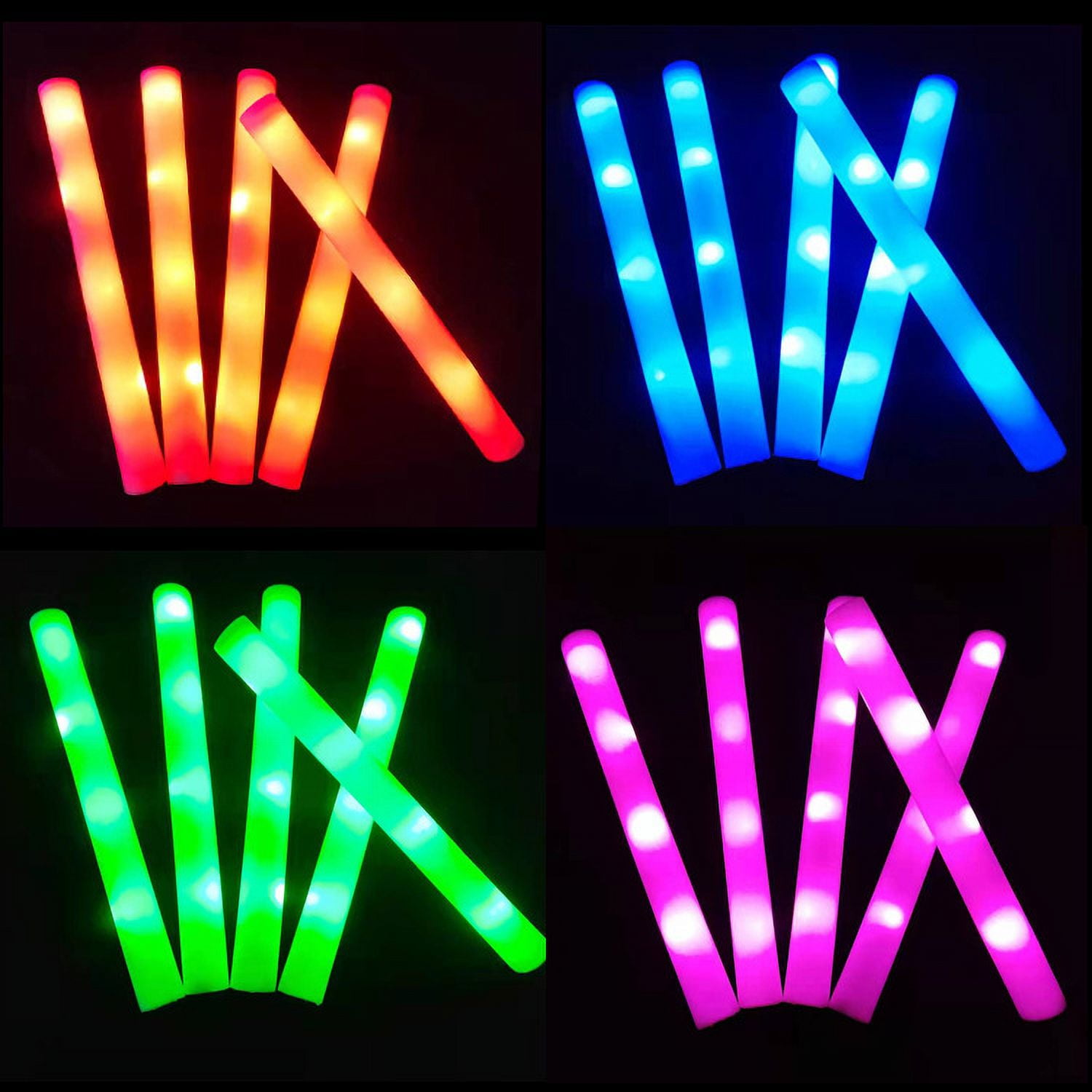 Yunuqso Colorful sponge glow stick foam LED glow stick concert should ...