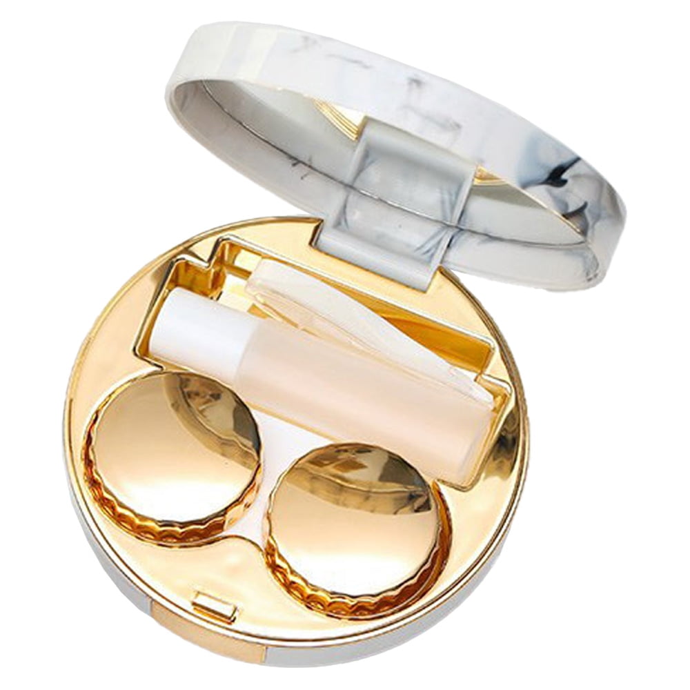 Yunuqso Contact Lens Cases, Travel Contact Lens Box with Mirror ...