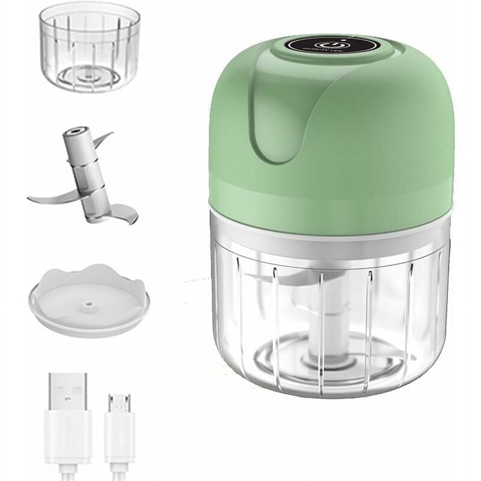 Yunuqso Mini Electric Garlic Chopper, Cordless Portable Food Processor ...