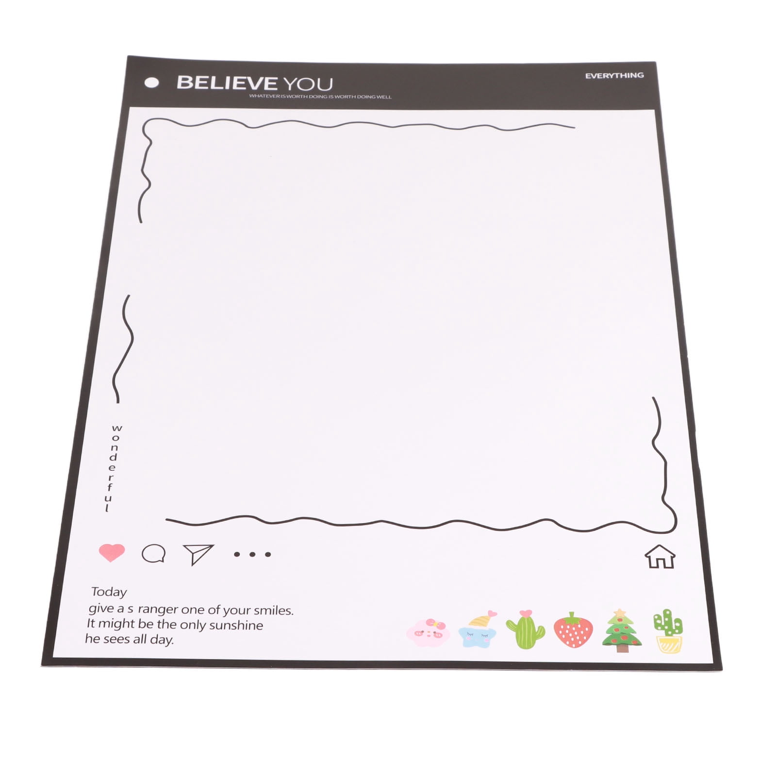 Yunuqso Reusable Erasable Memo Pad with Pen, A3 Size Magnetic Fridge ...